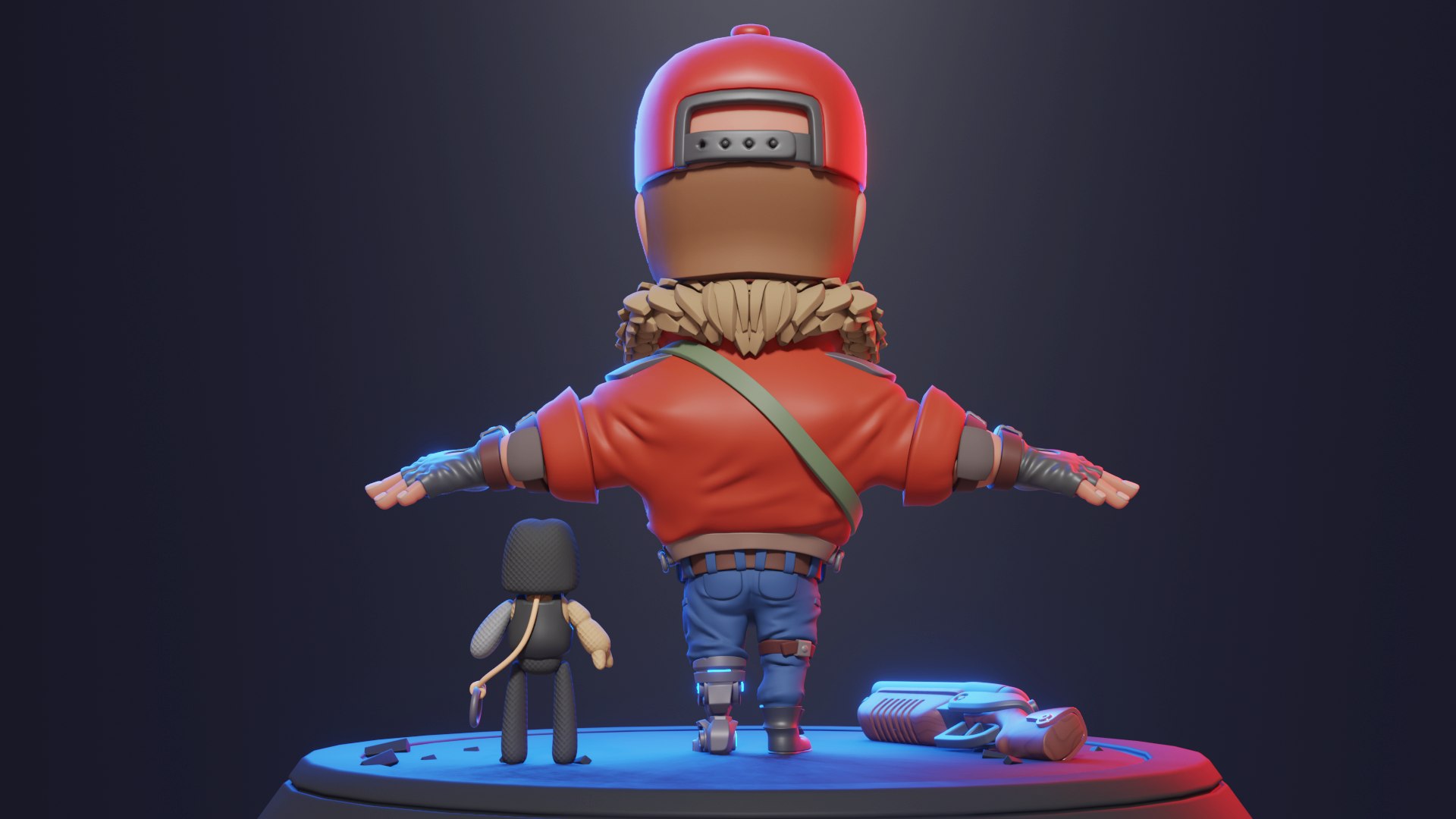 3D Cyber Punk Character stylized - TurboSquid 1816192