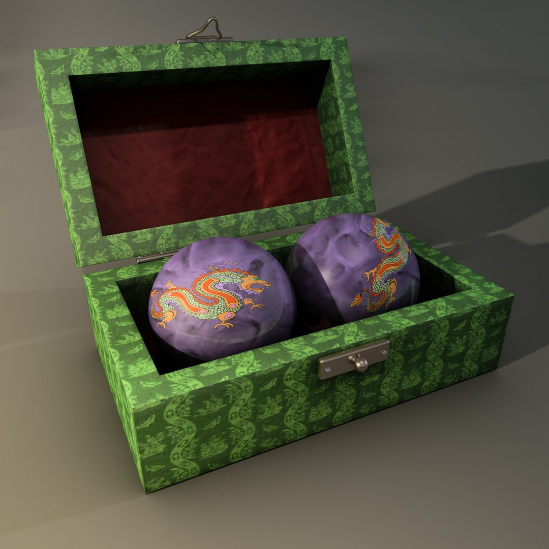 3d Model Chinese Healthy Balls Exercise