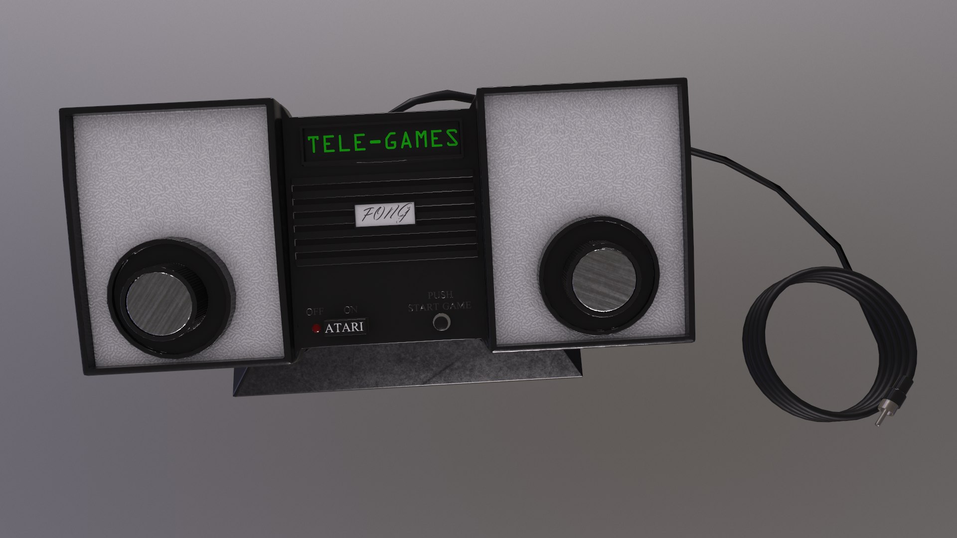 3D Atari Pong 1975 - TurboSquid 1833448