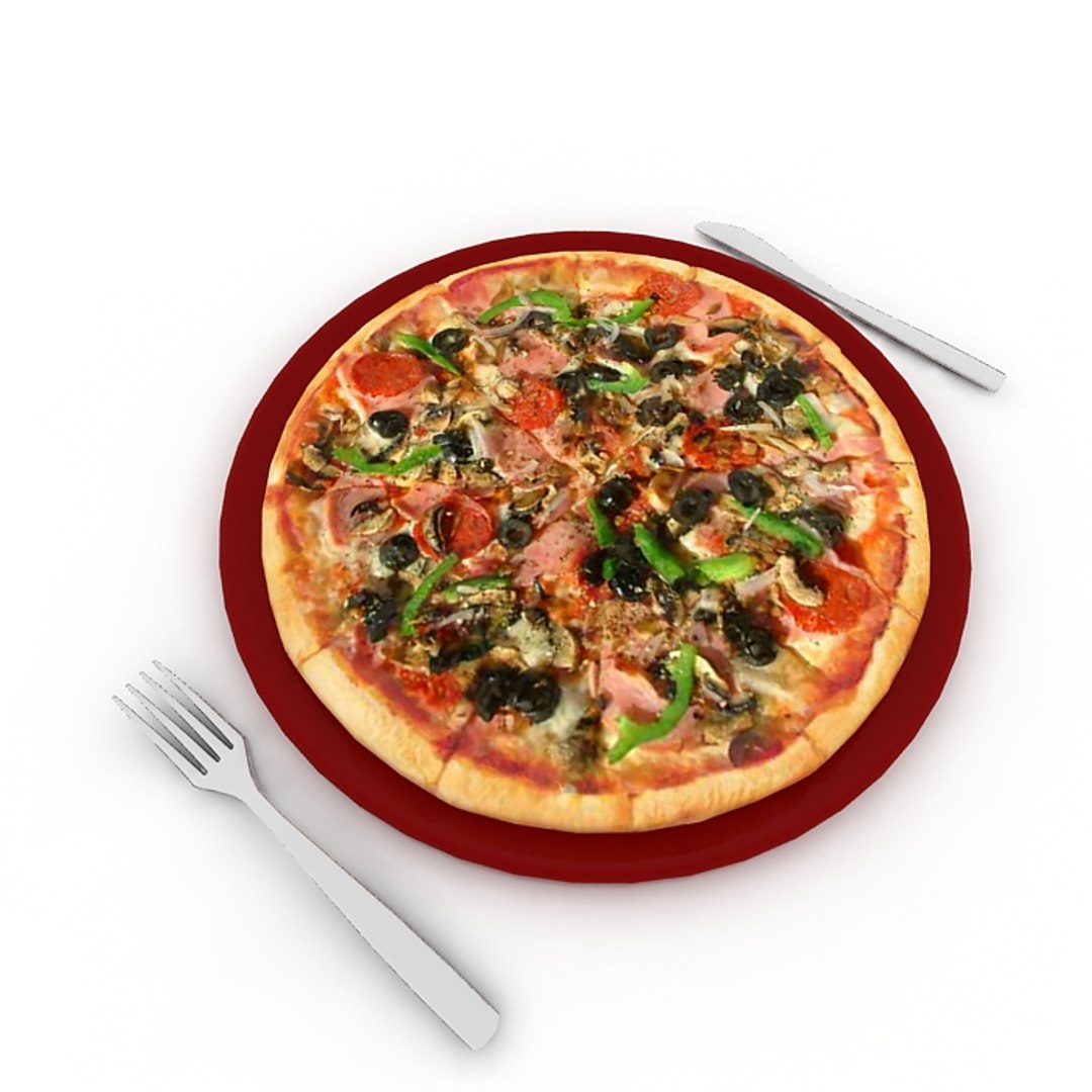 Pizza Table 3d Max