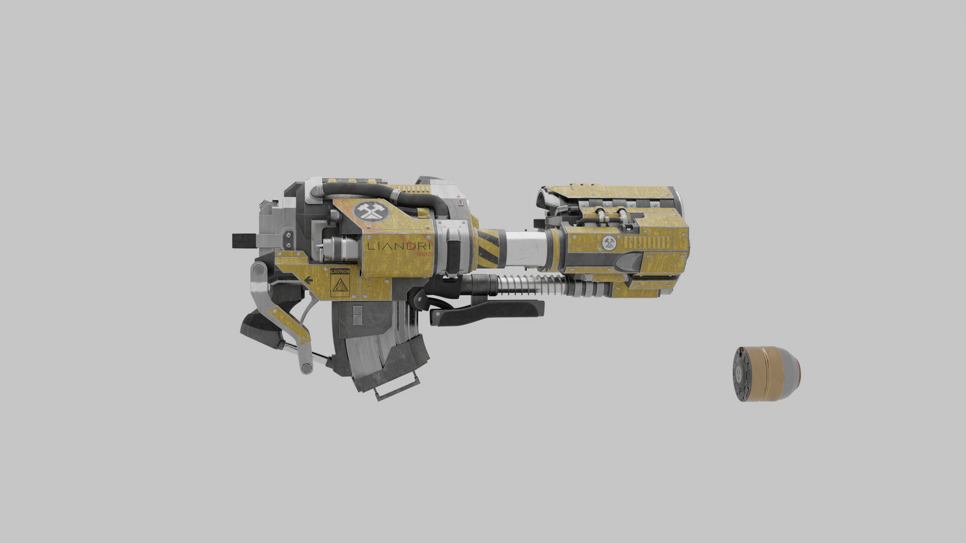 Flak Canon Gun 3D Model - TurboSquid 2240616