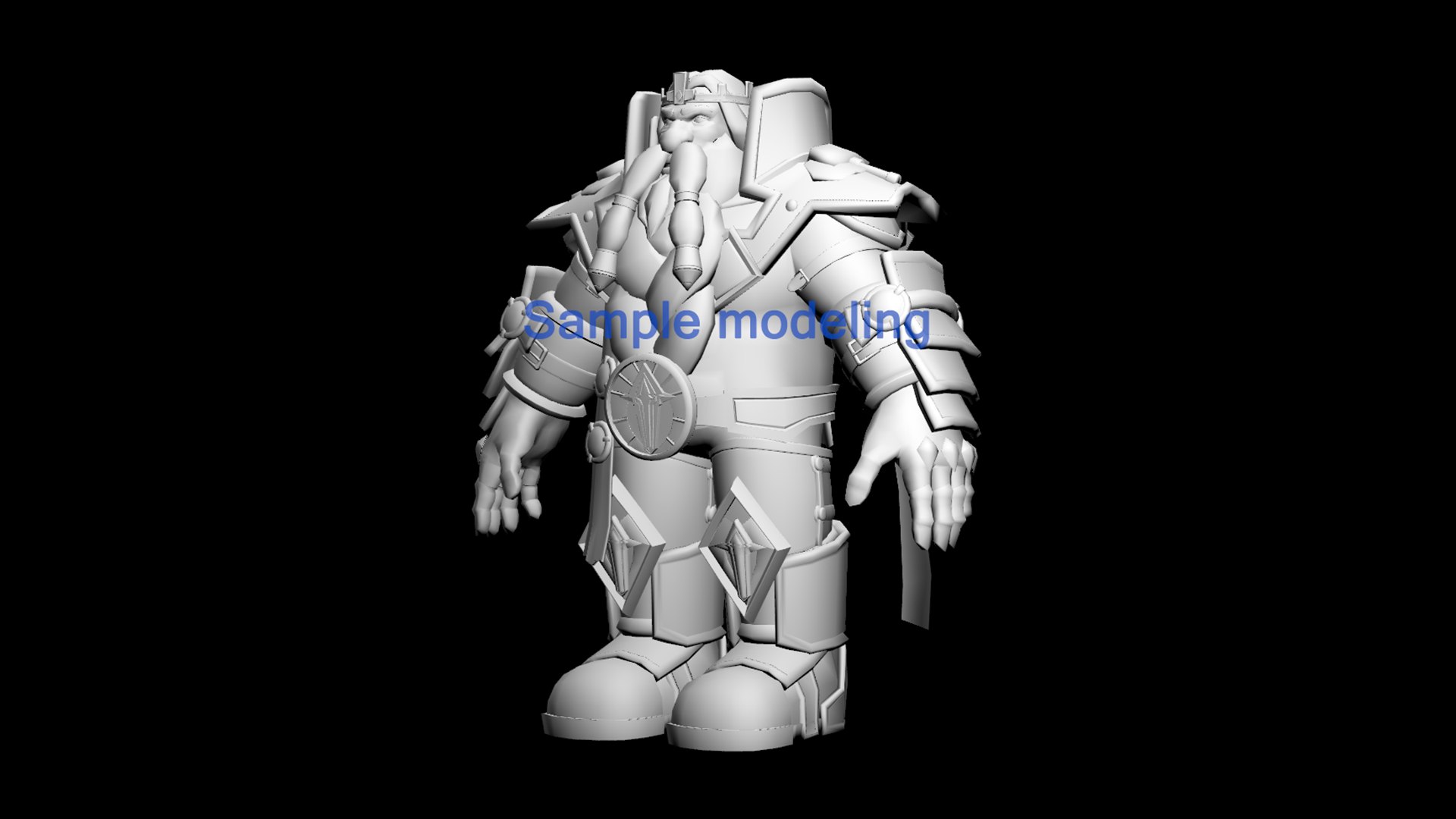 3D Dwarf Body Base - TurboSquid 1599034