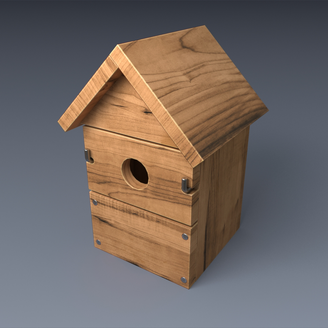 3ds max nest box wood