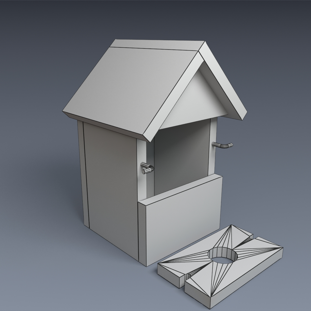 3ds max nest box wood