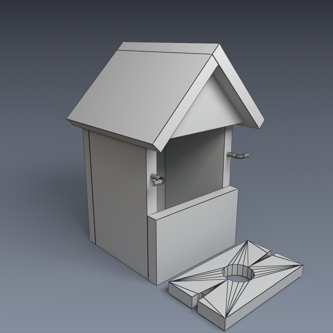 3ds max nest box wood
