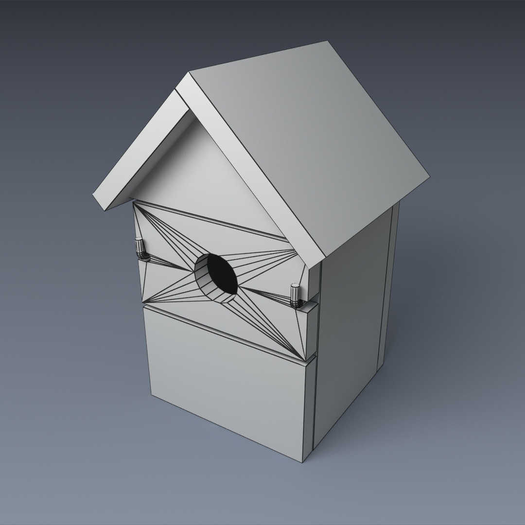 3ds max nest box wood