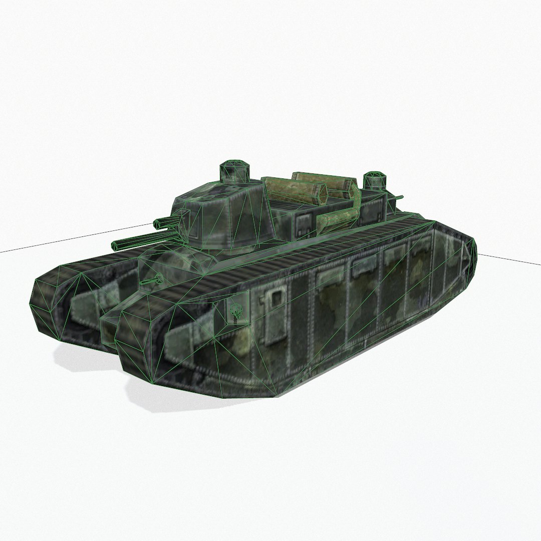3d Char 2c Tank