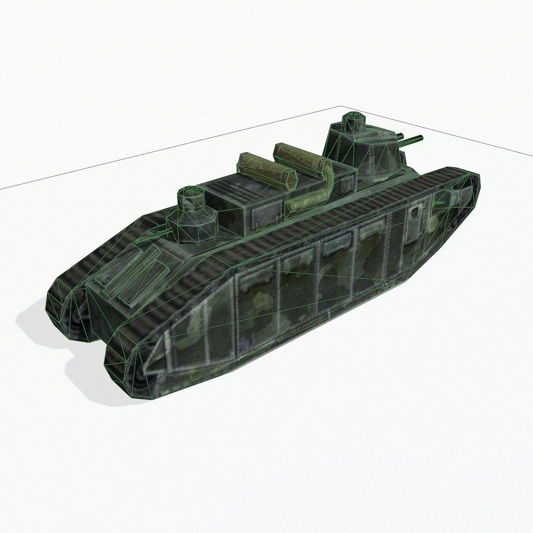 3d Char 2c Tank