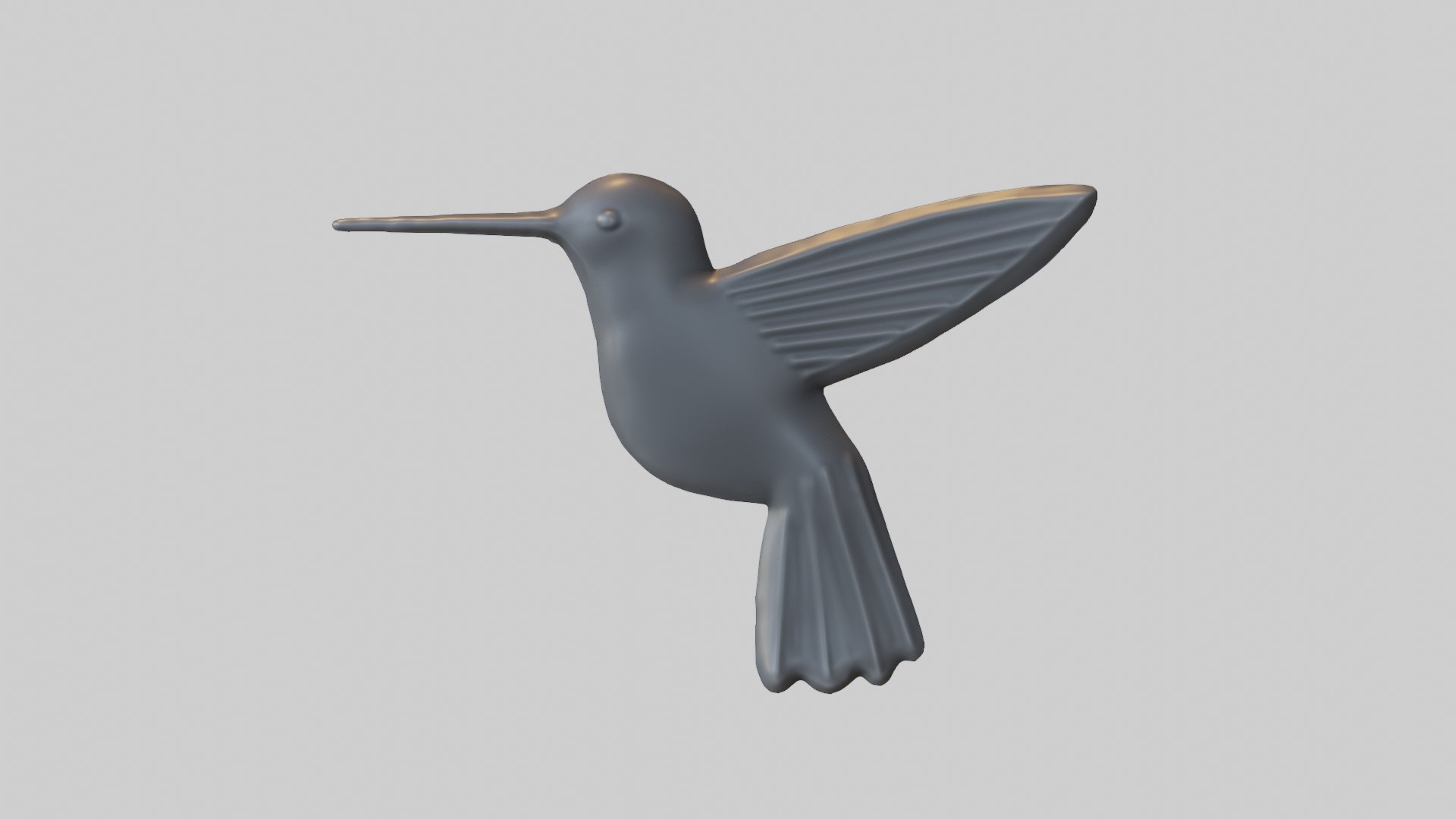 3D Hummingbird Art CNC- ArtCam - TurboSquid 1984499