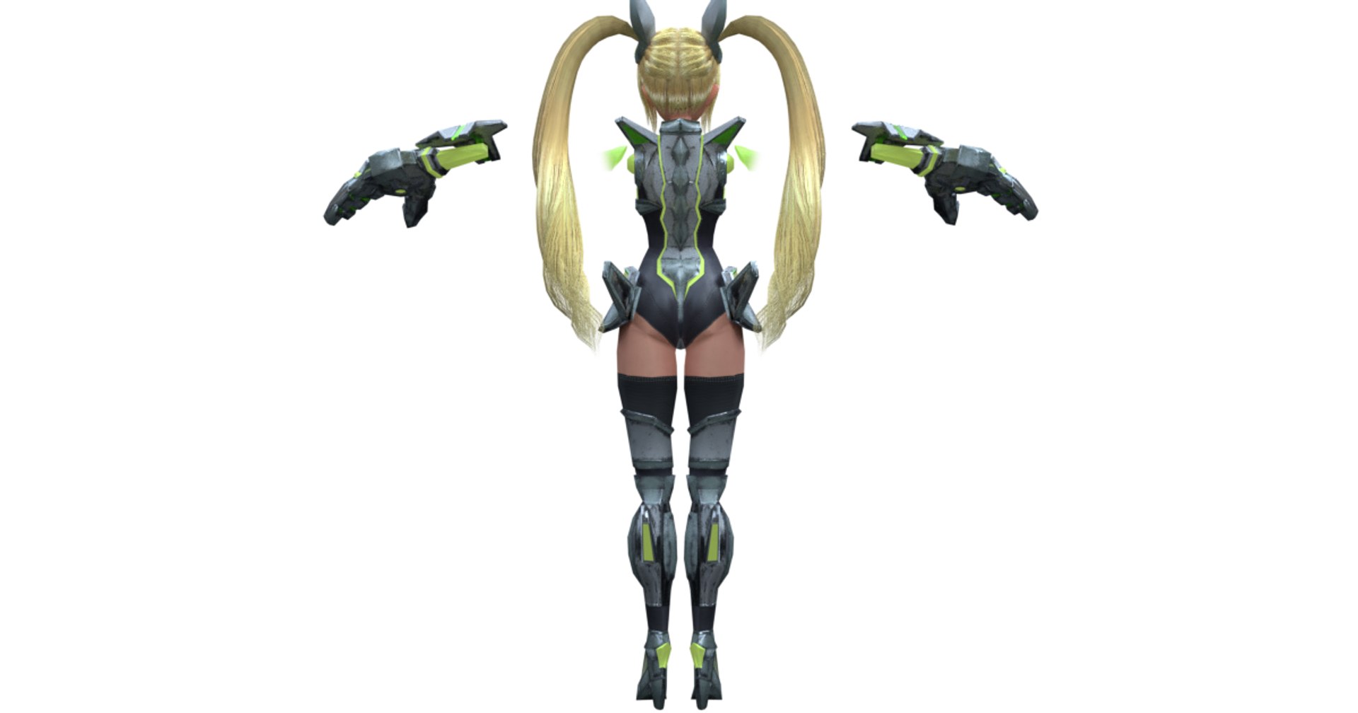 3D Robot Girl Character Games Model - TurboSquid 1652150