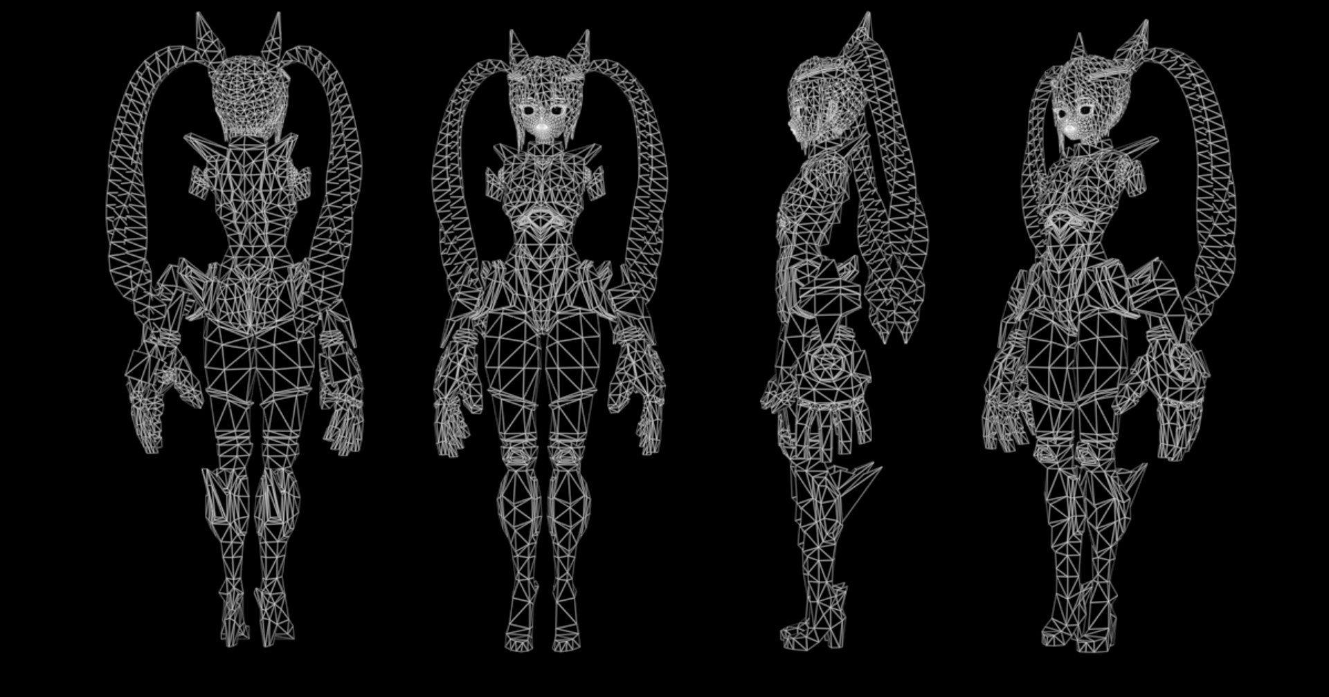 3D Robot Girl Character Games Model - TurboSquid 1652150