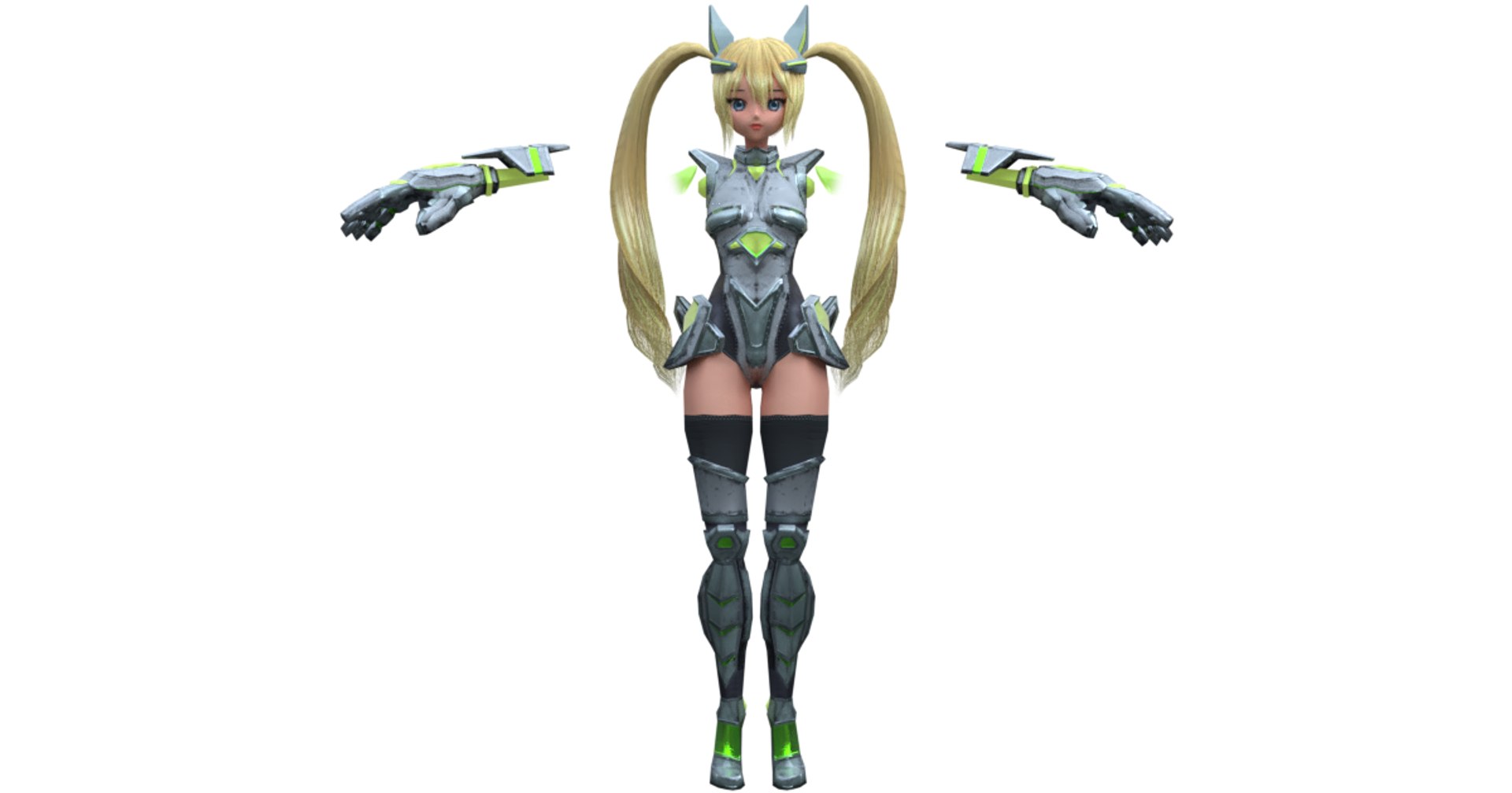 3D Robot Girl Character Games Model - TurboSquid 1652150