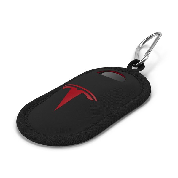 3d model tesla key fob black