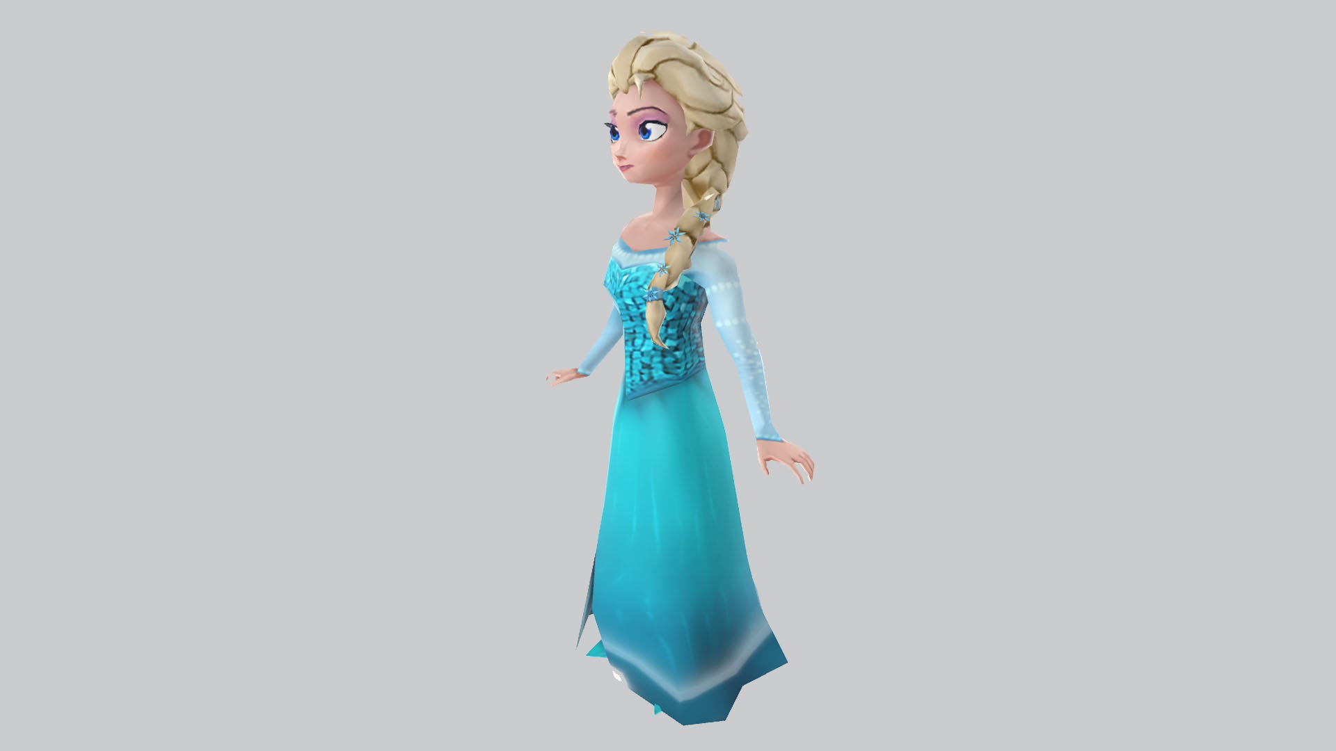3D Elsa Princess Model - TurboSquid 2241605