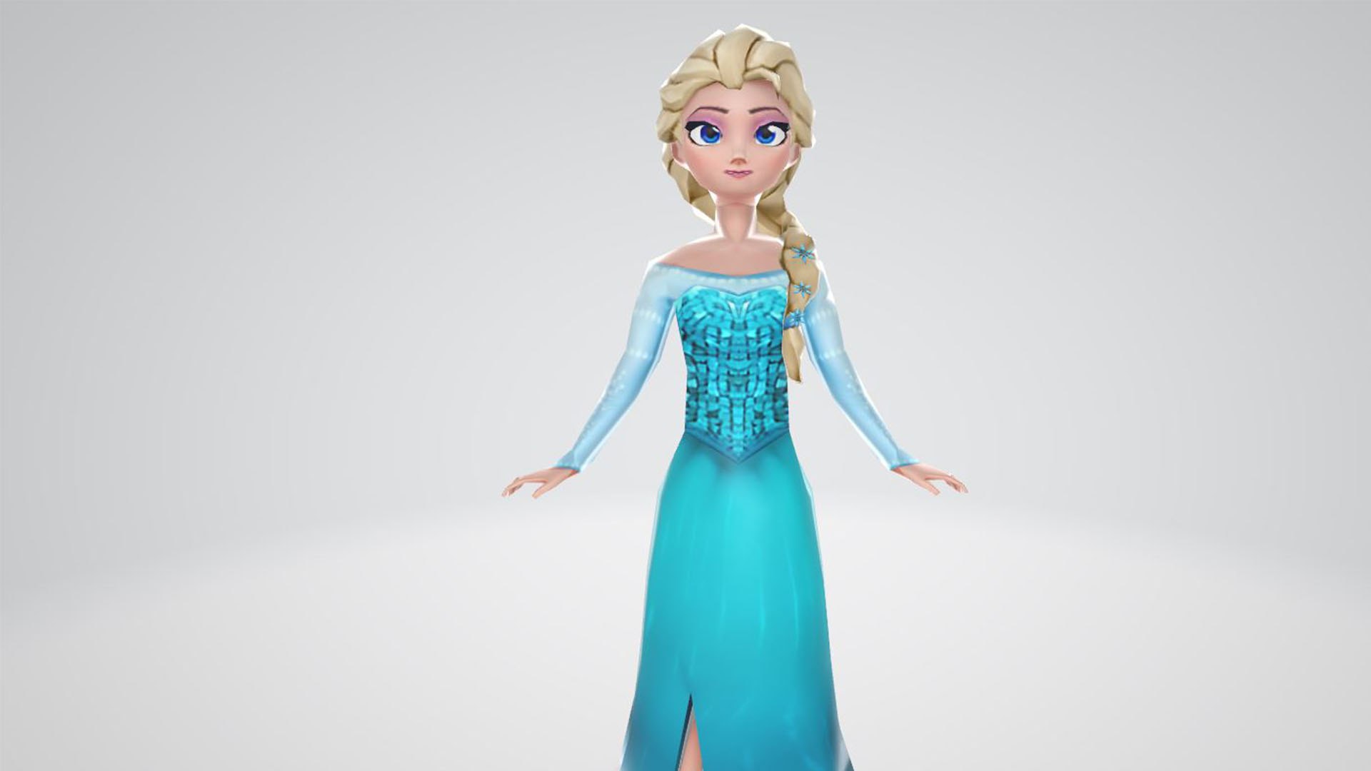 3D Elsa Princess Model - TurboSquid 2241605