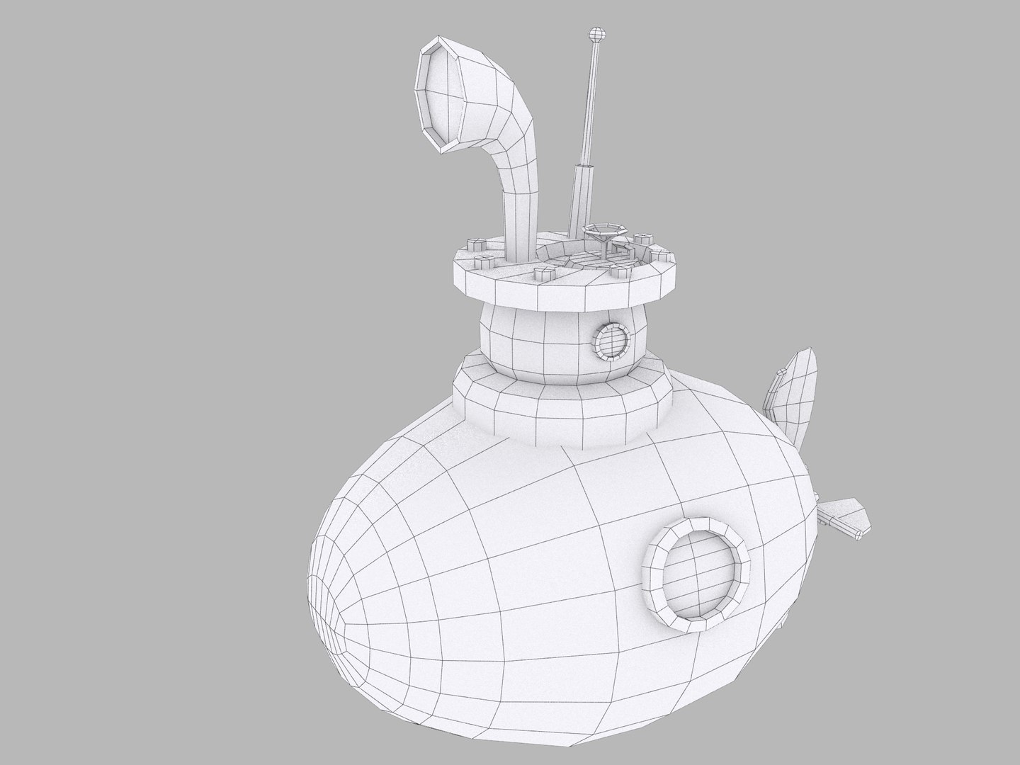 Stylized Submarine Model - TurboSquid 1313308