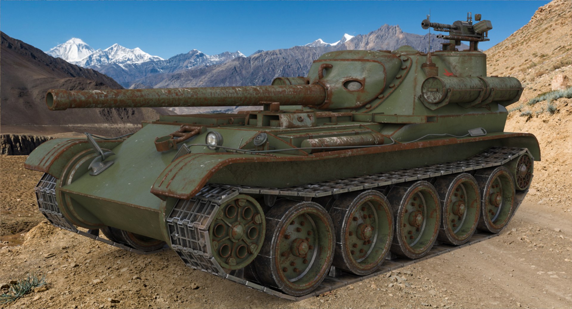 Tank uralmash su 101 3D - TurboSquid 1661565