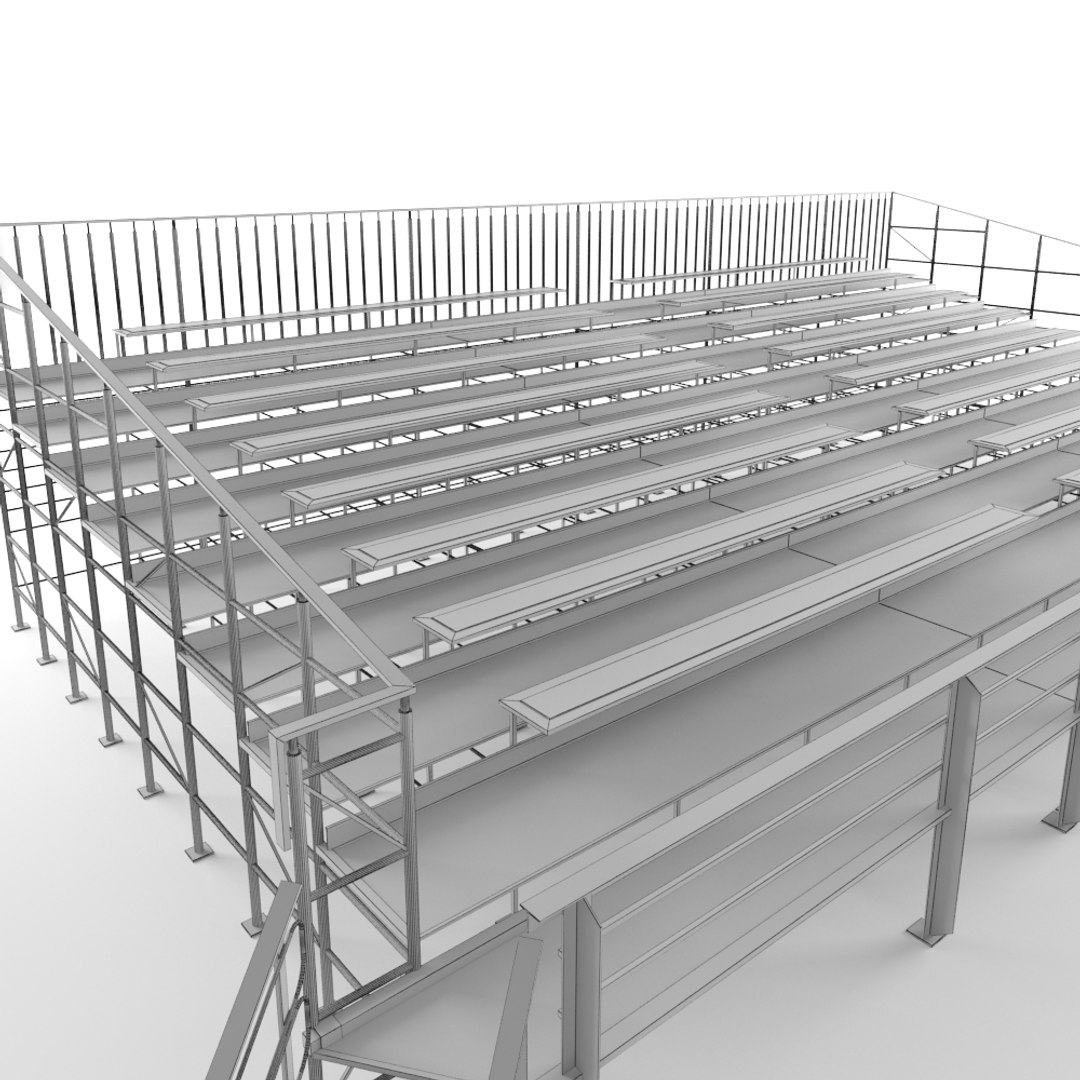 Bleachers 3d Max