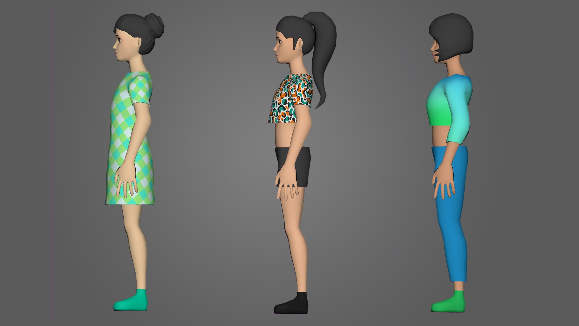 3D Female Characters - TurboSquid 1664050