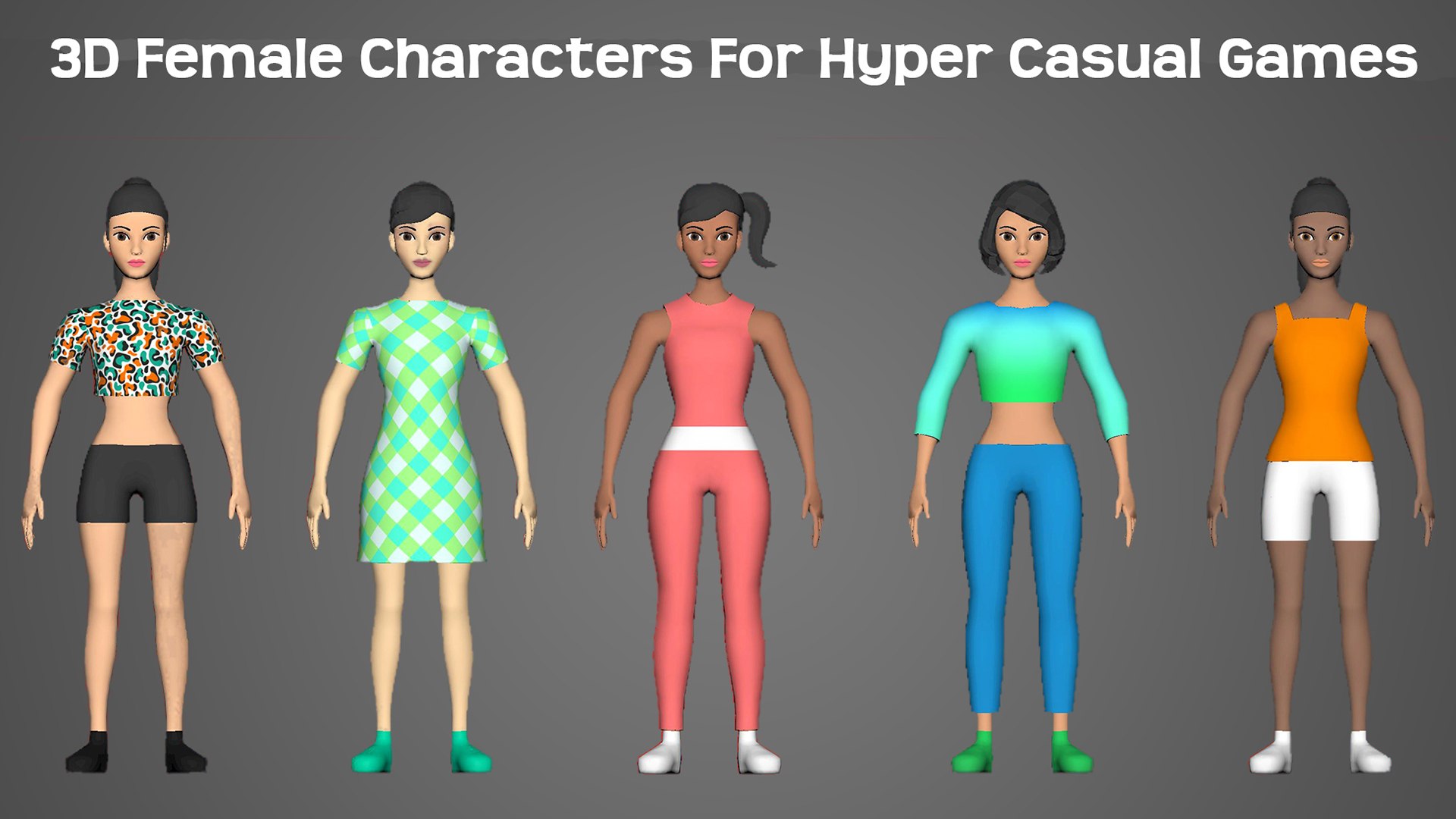 3D Female Characters - TurboSquid 1664050