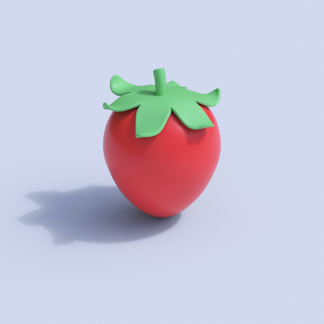 Stylized Strawberry 3D Model - TurboSquid 1453191