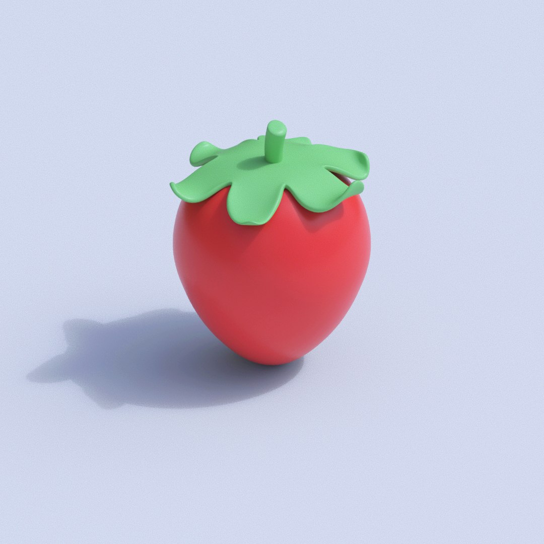 Stylized Strawberry 3D Model - TurboSquid 1453191
