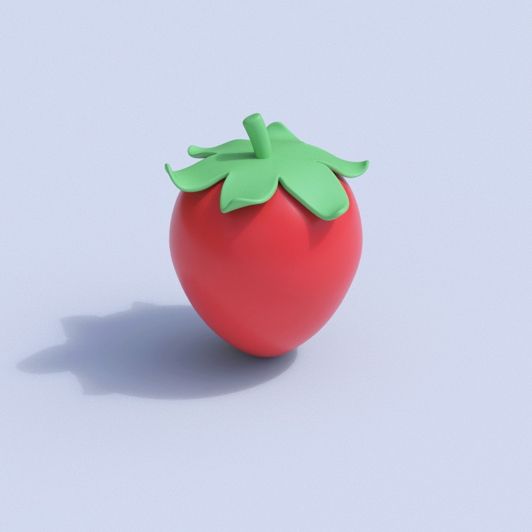 Stylized Strawberry 3D Model - TurboSquid 1453191