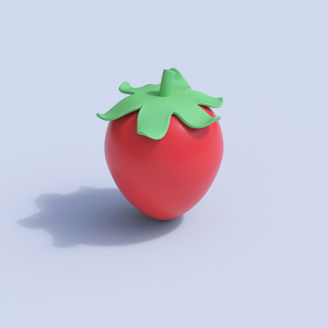 Stylized Strawberry 3D Model - TurboSquid 1453191