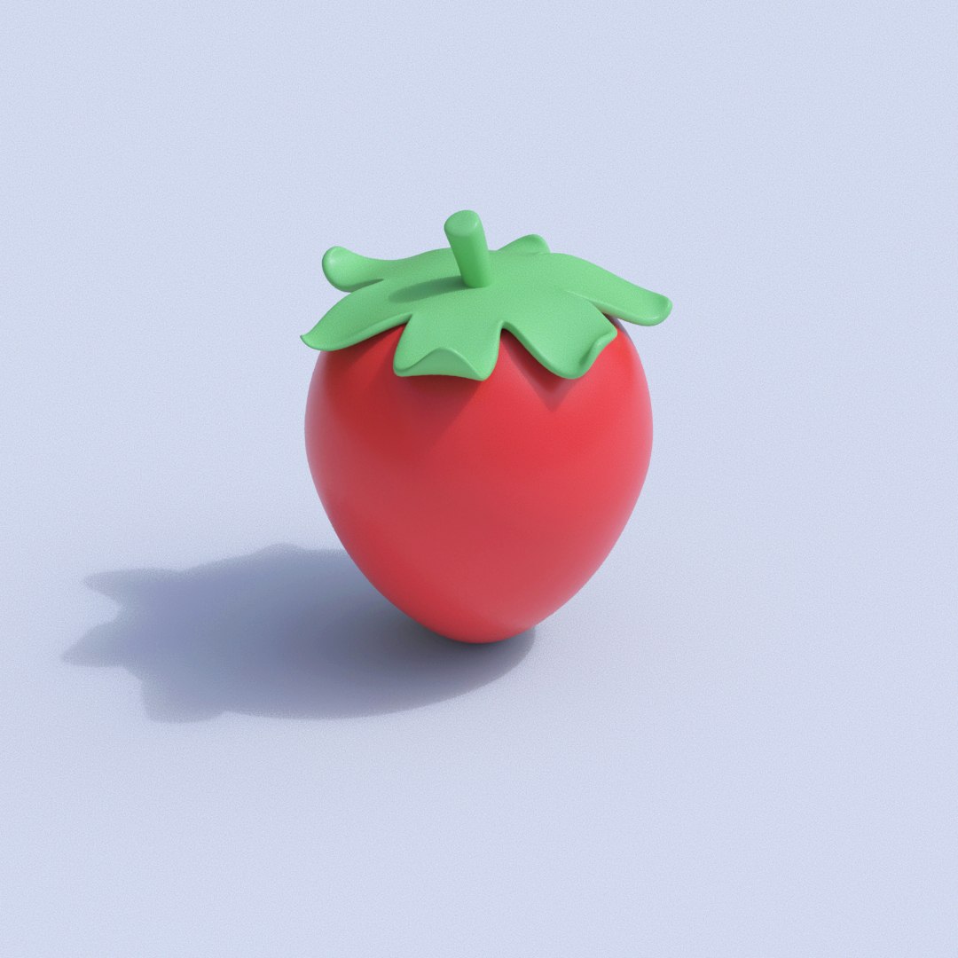 Stylized Strawberry 3D Model - TurboSquid 1453191