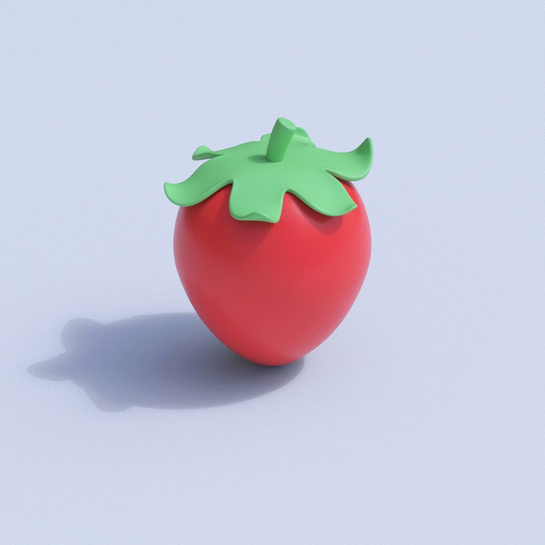 Stylized Strawberry 3D Model - TurboSquid 1453191