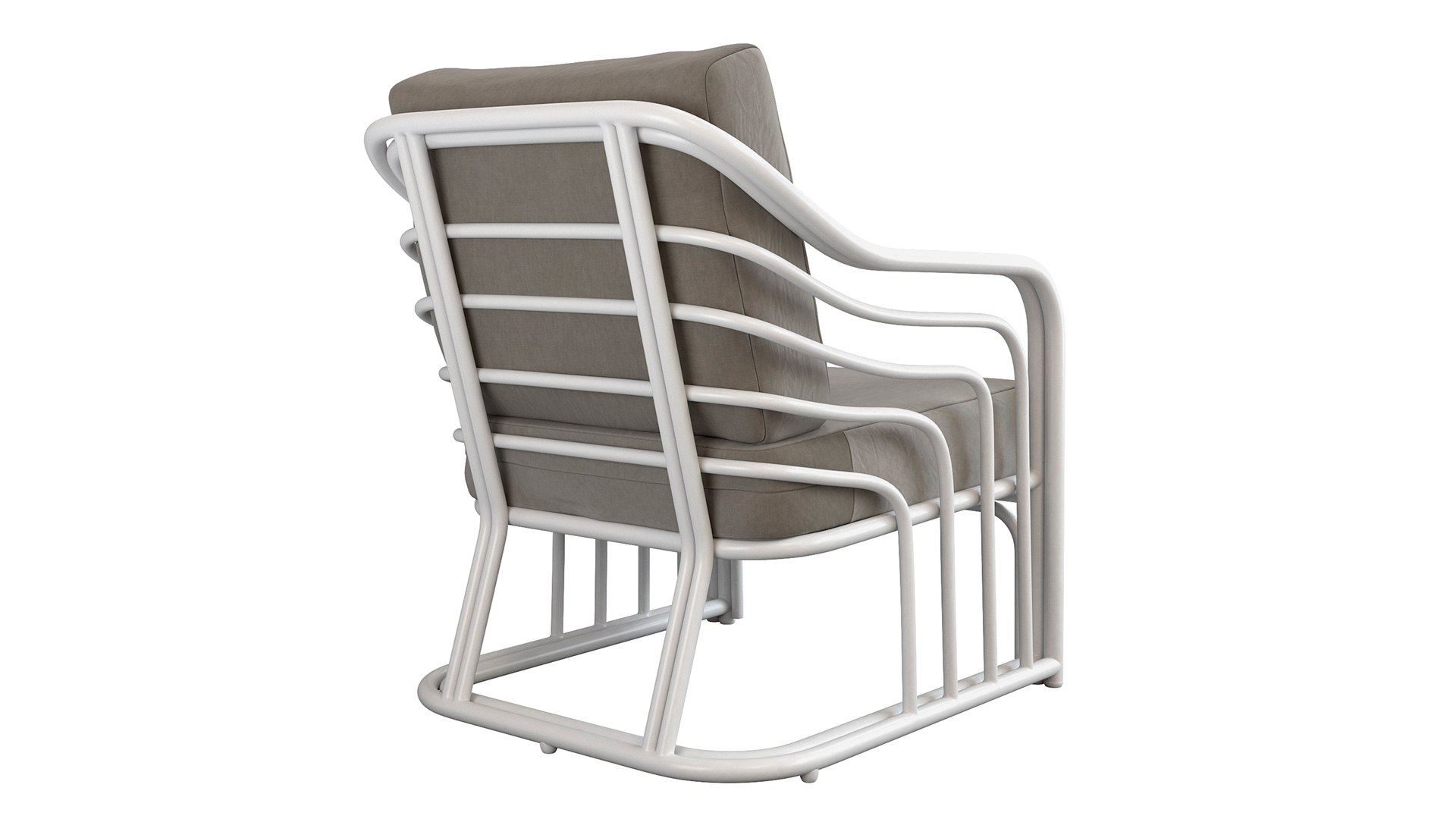 Lincoln Brooks Belgravia Outdoor White Chair 3D Model - TurboSquid 2102988