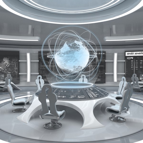 Sci-Fi Futuristic Command Room model - TurboSquid 1740599