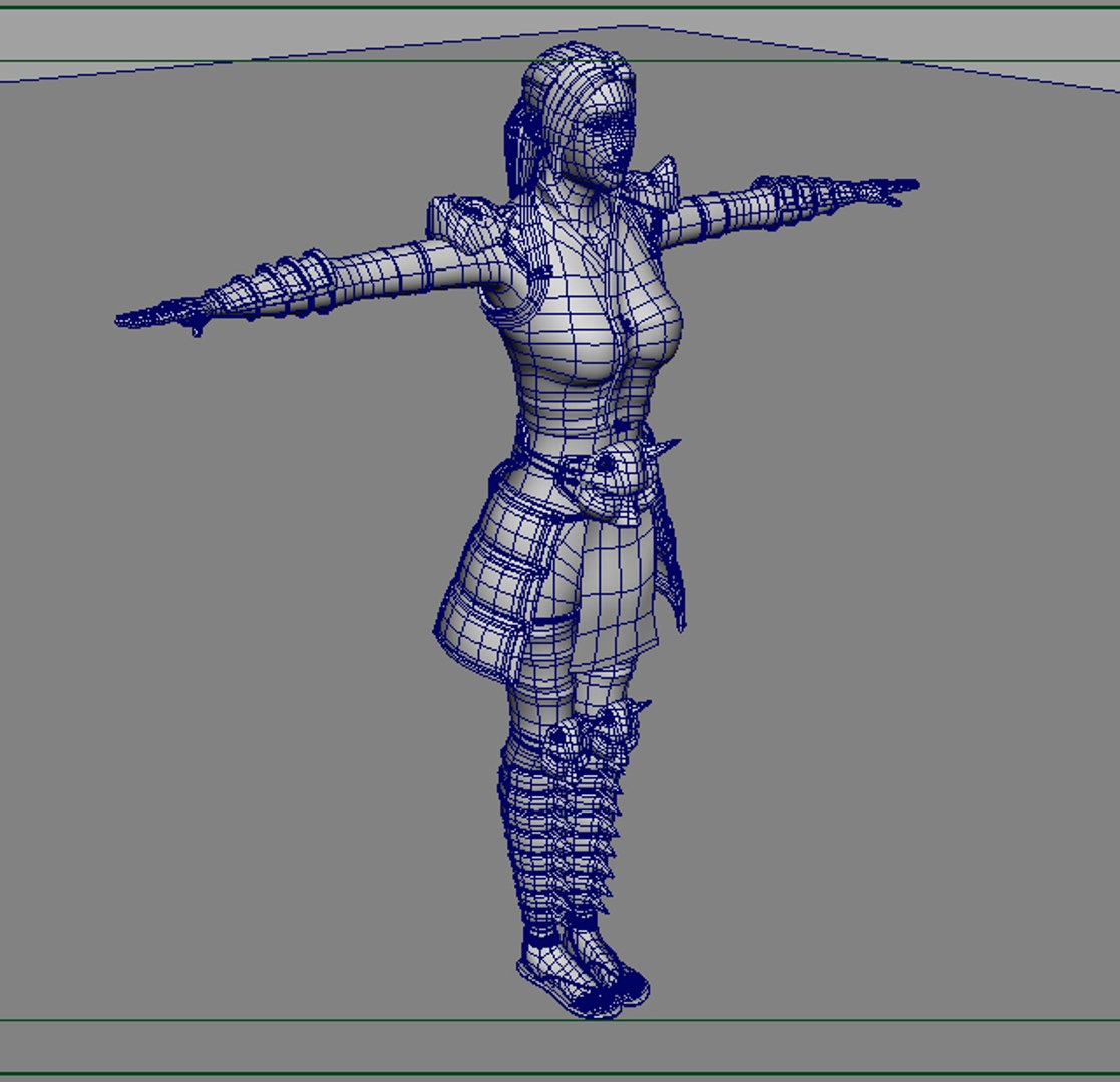 3d Model Woman Warrior