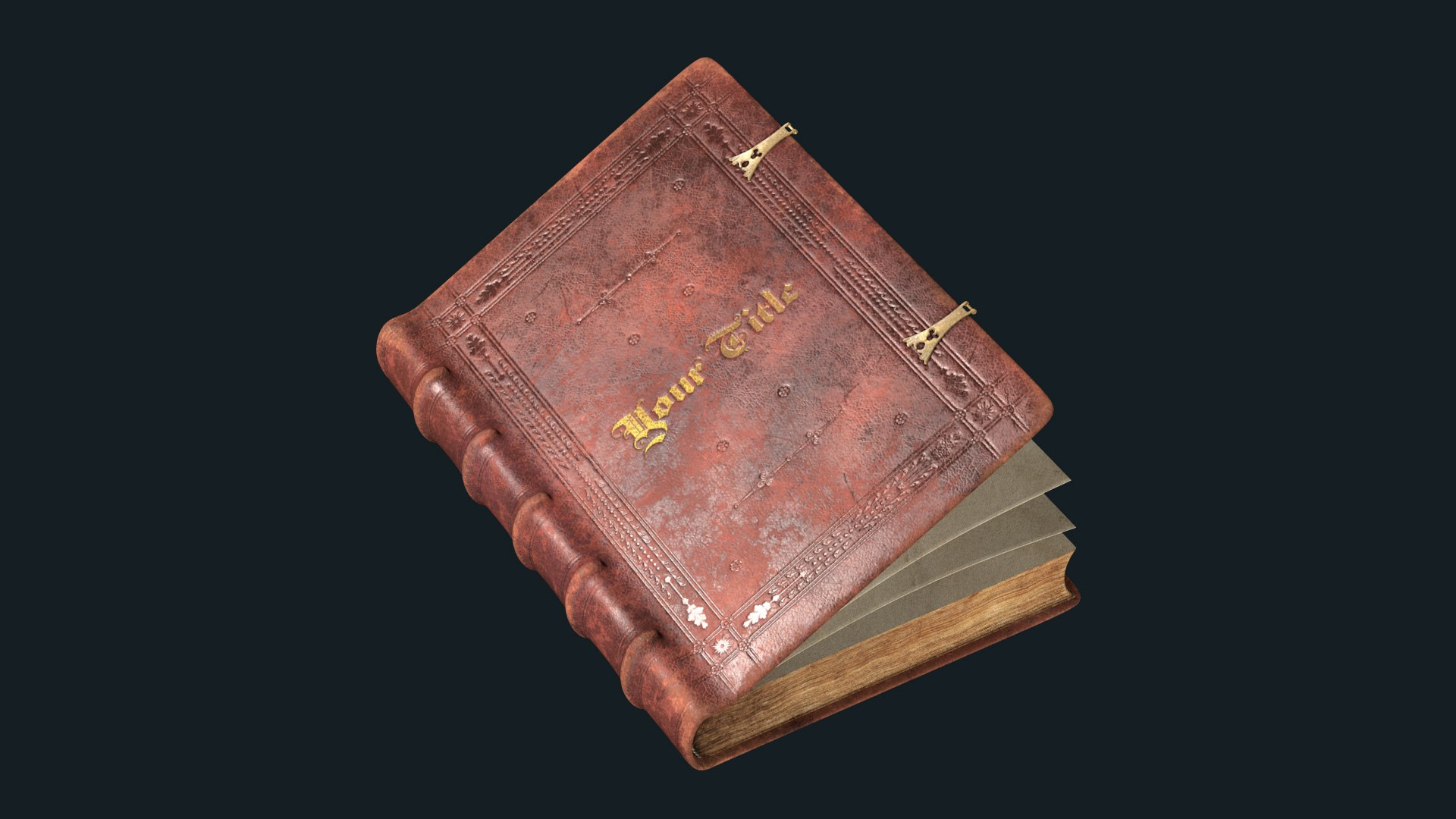 Realistic old book incunable 3D - TurboSquid 1599140