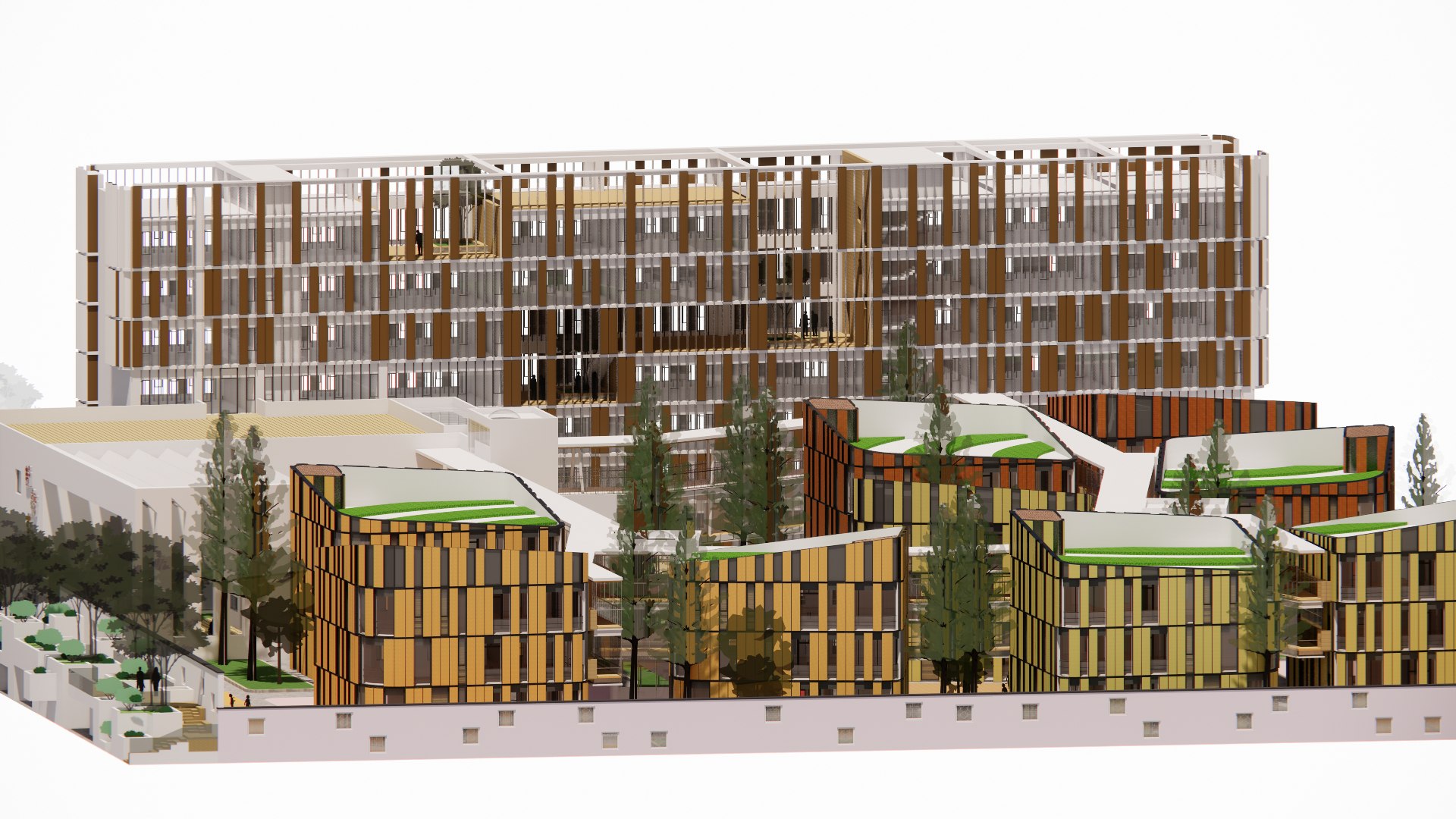 3D Model Primary School And Kindergarten -B4 - TurboSquid 2462515