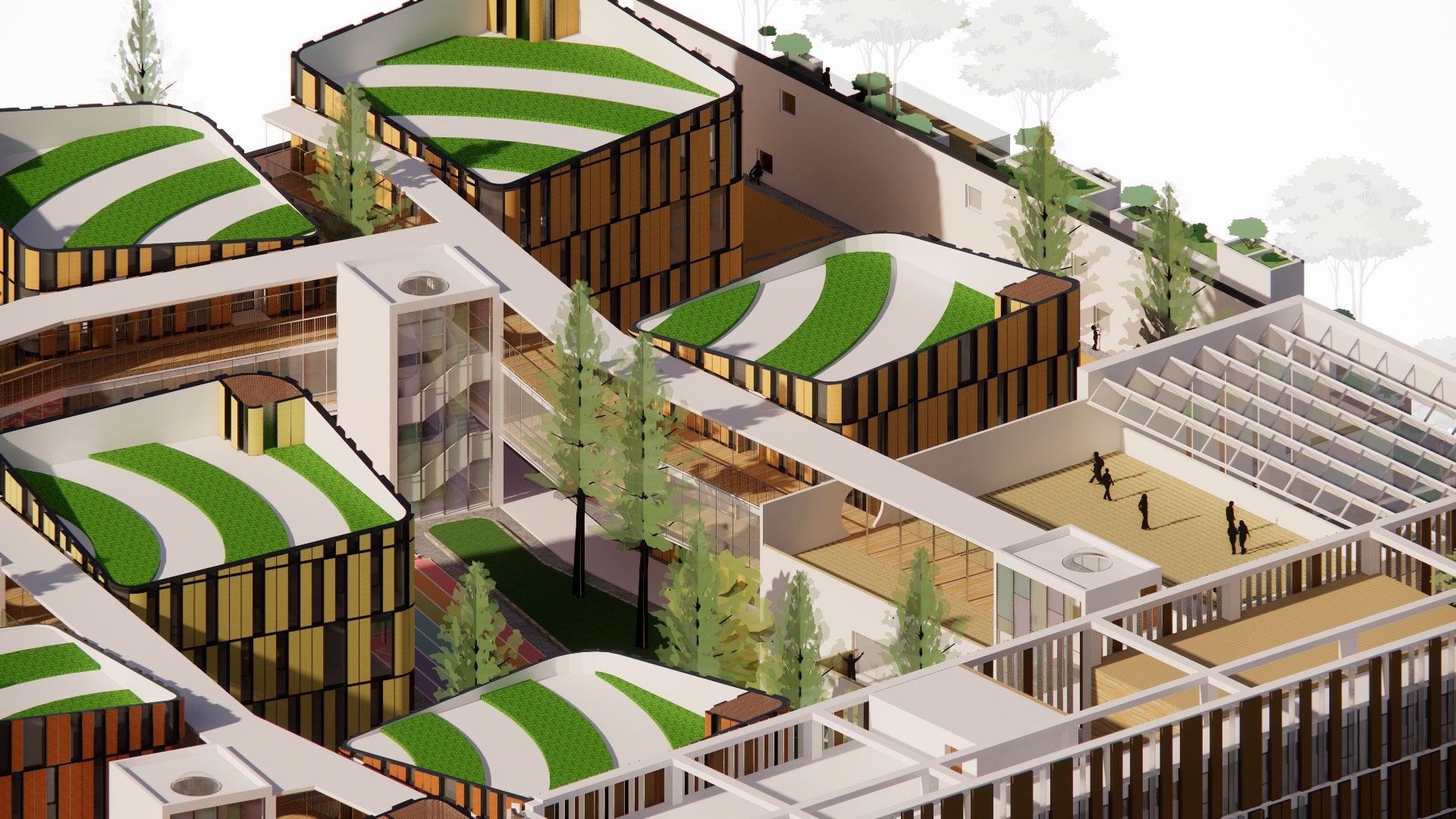 3D Model Primary School And Kindergarten -B4 - TurboSquid 2462515