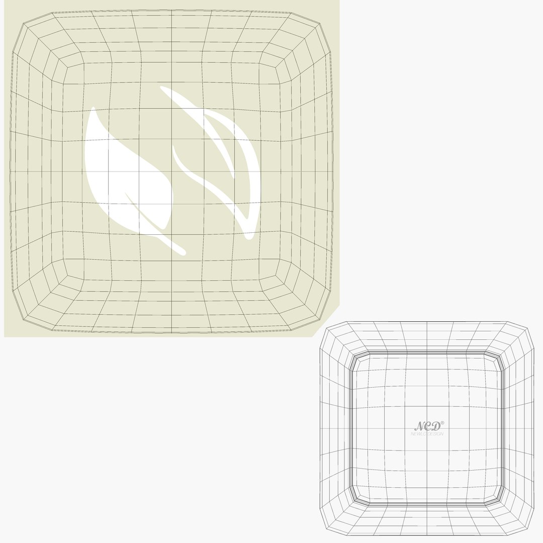 3d model plate design modelled