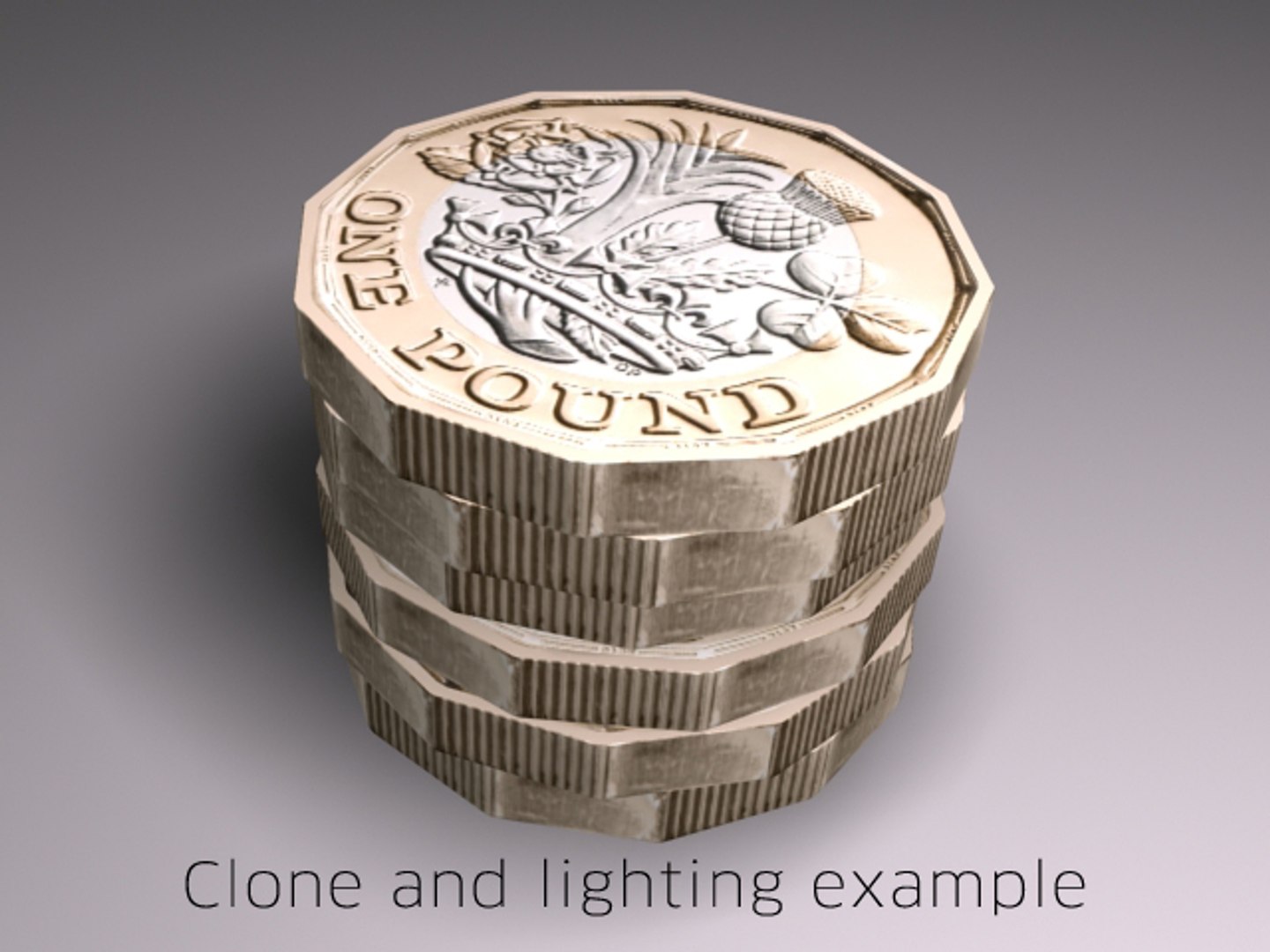 3D New British Pound Coin - TurboSquid 1167484