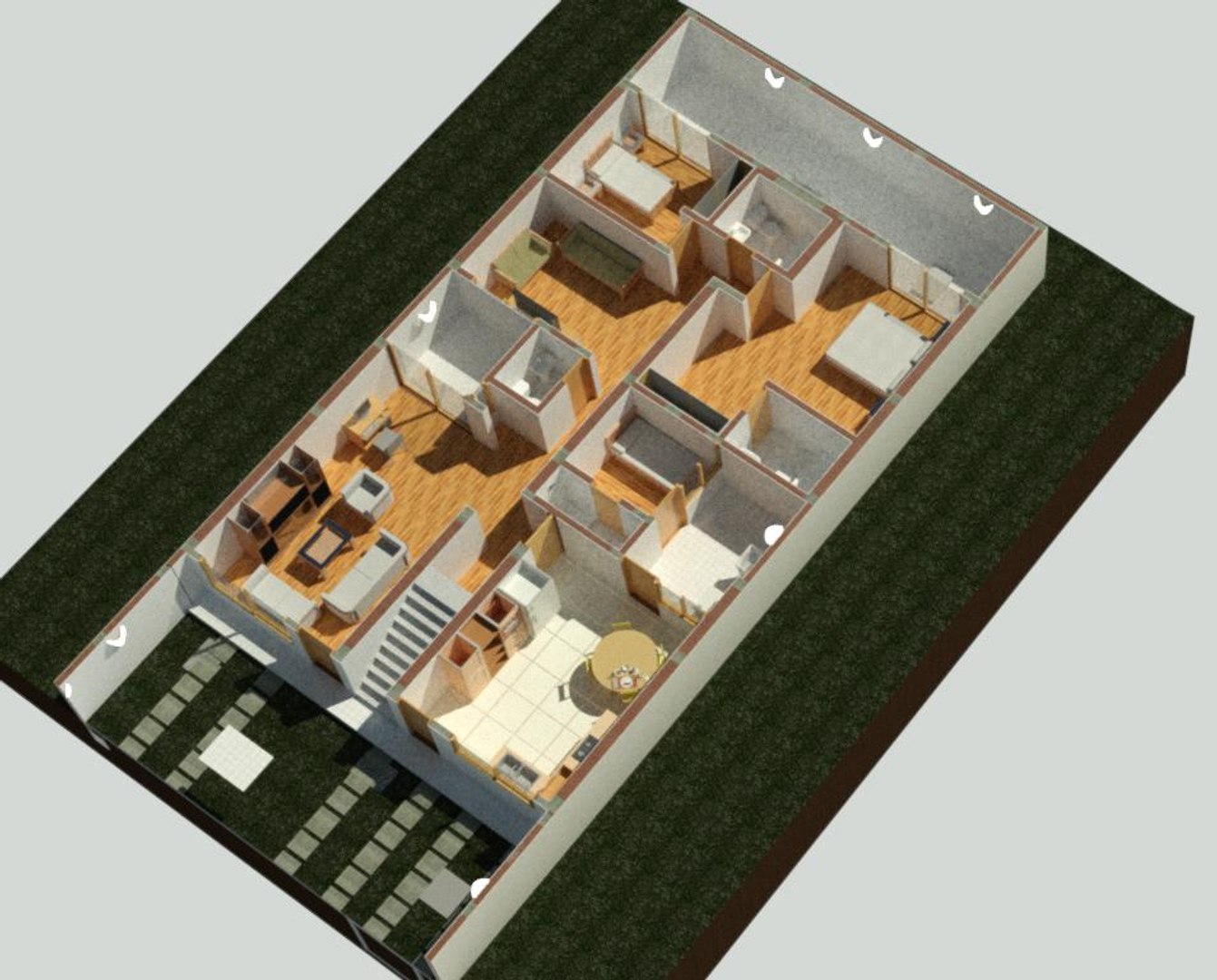 Floor Houses 3D - TurboSquid 1281803