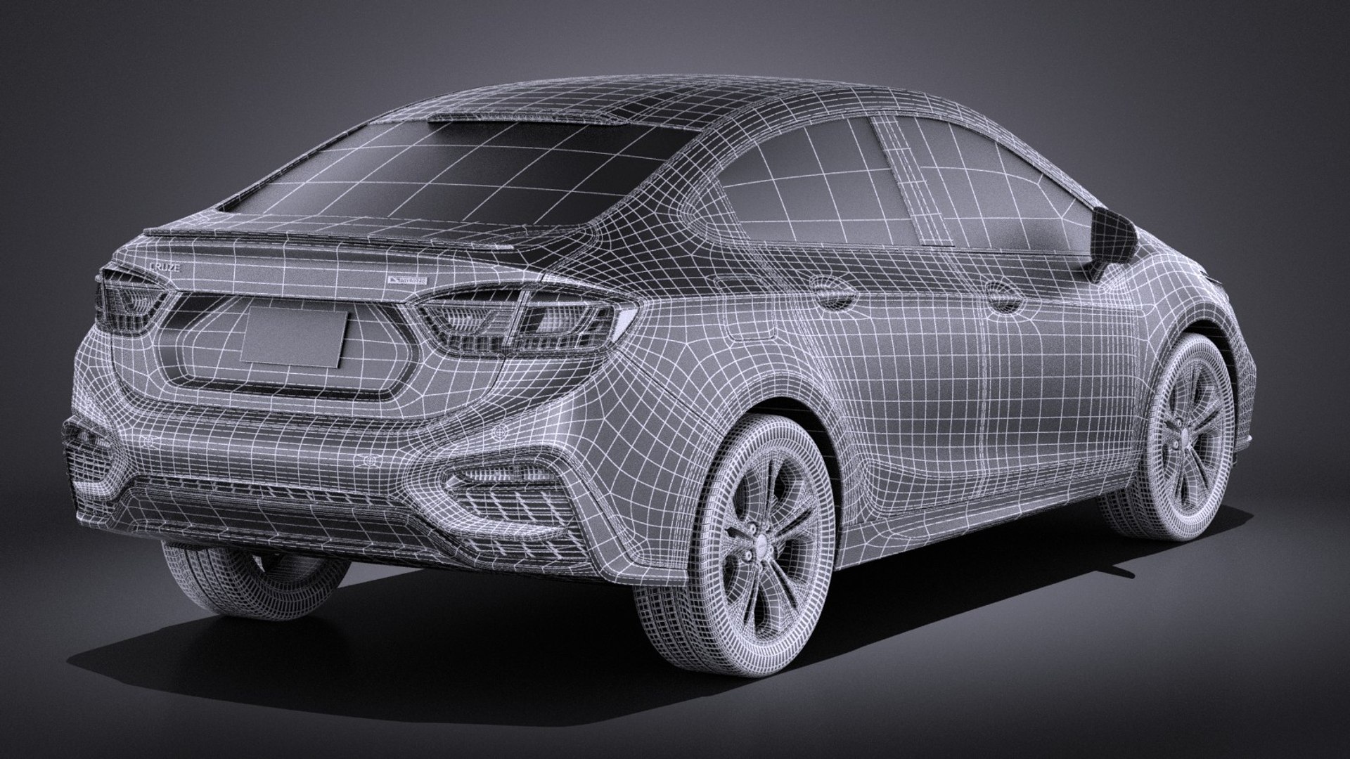 Chevrolet Cruze Sedan 3d Max