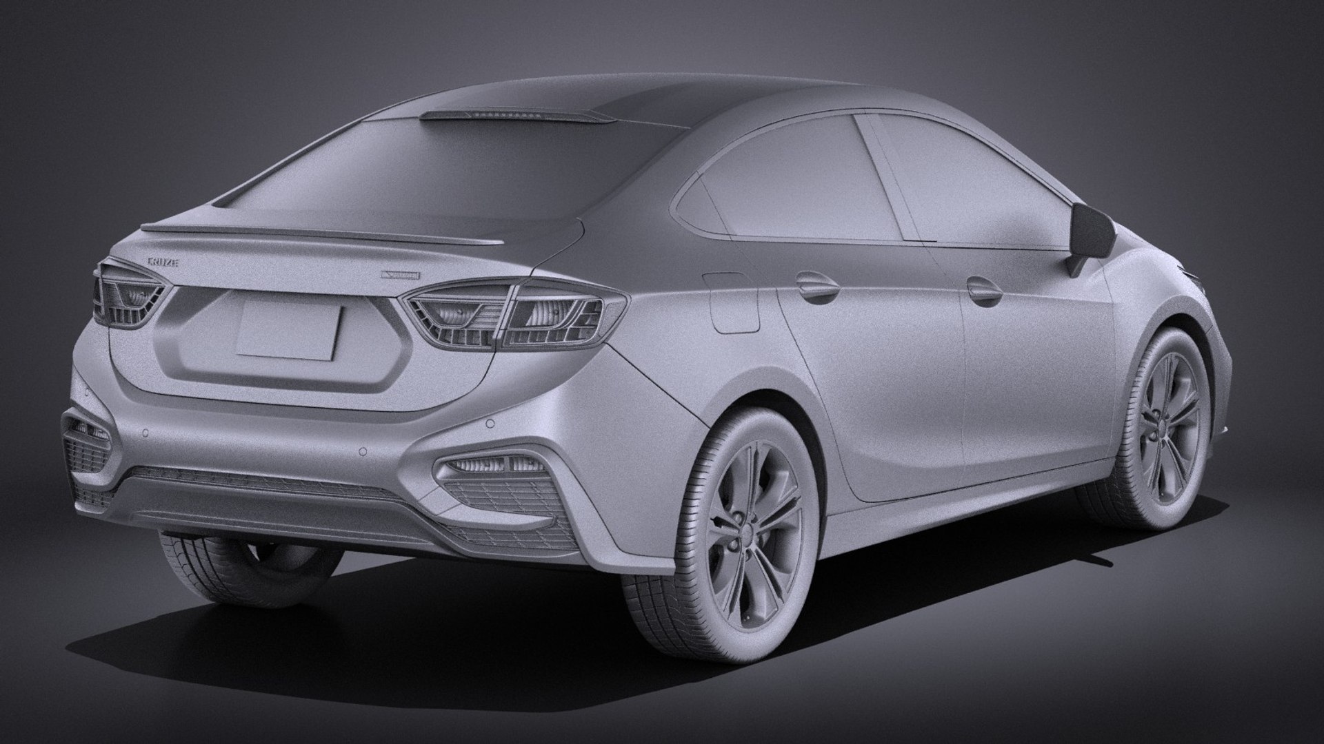 Chevrolet Cruze Sedan 3d Max