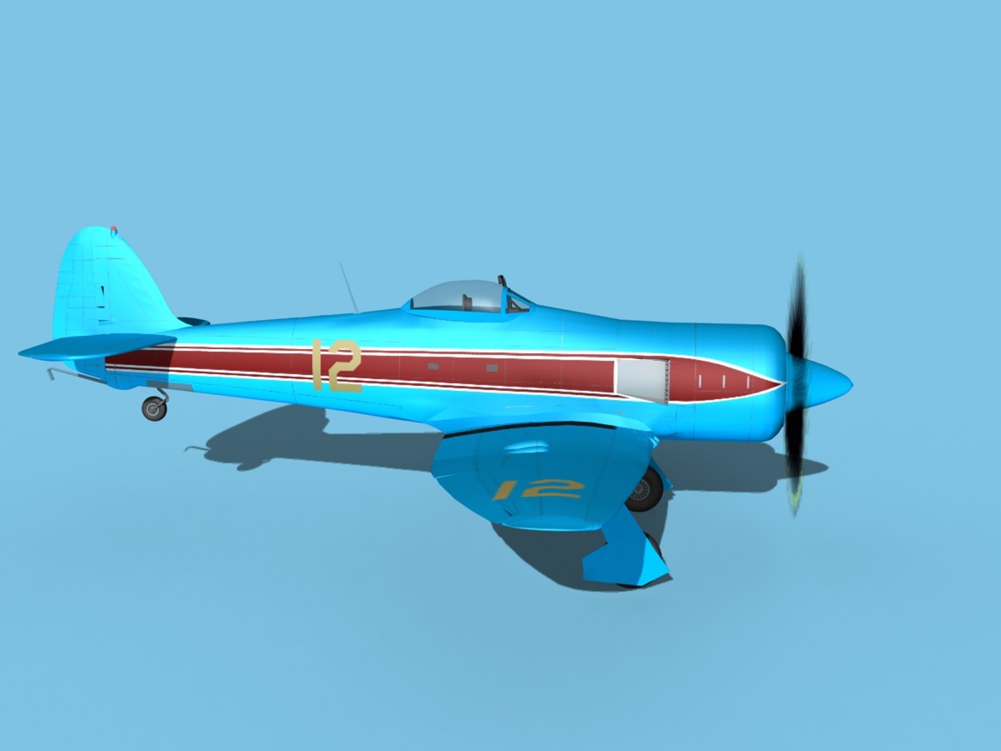 Propeller Hawker Sea Fury 3D Model - TurboSquid 1489041