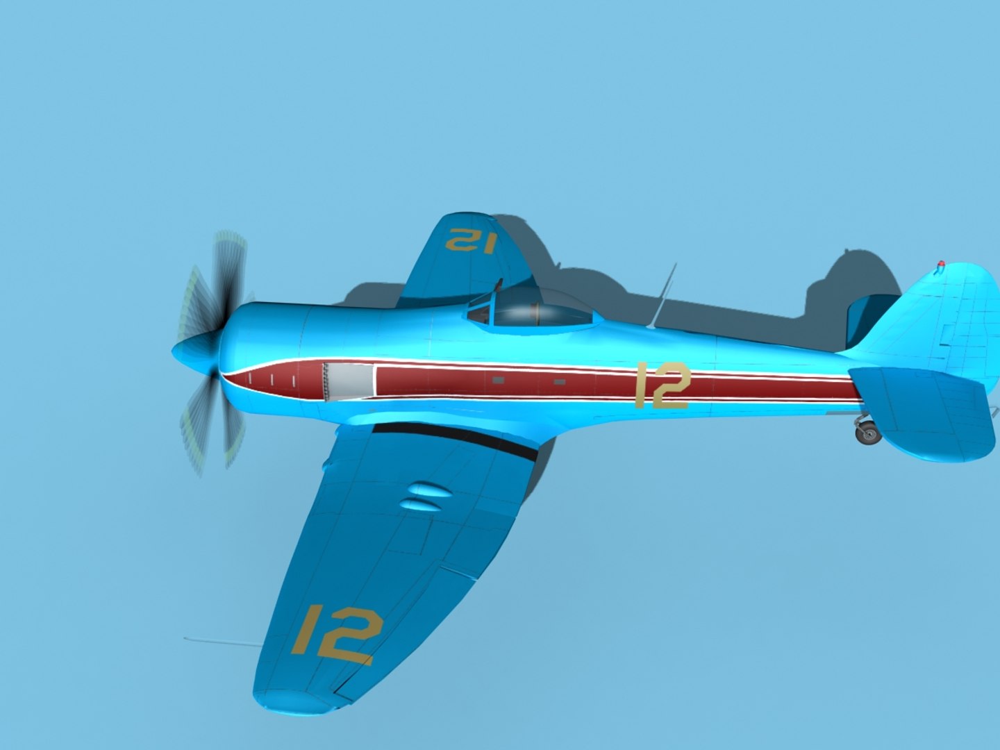 Propeller Hawker Sea Fury 3D Model - TurboSquid 1489041