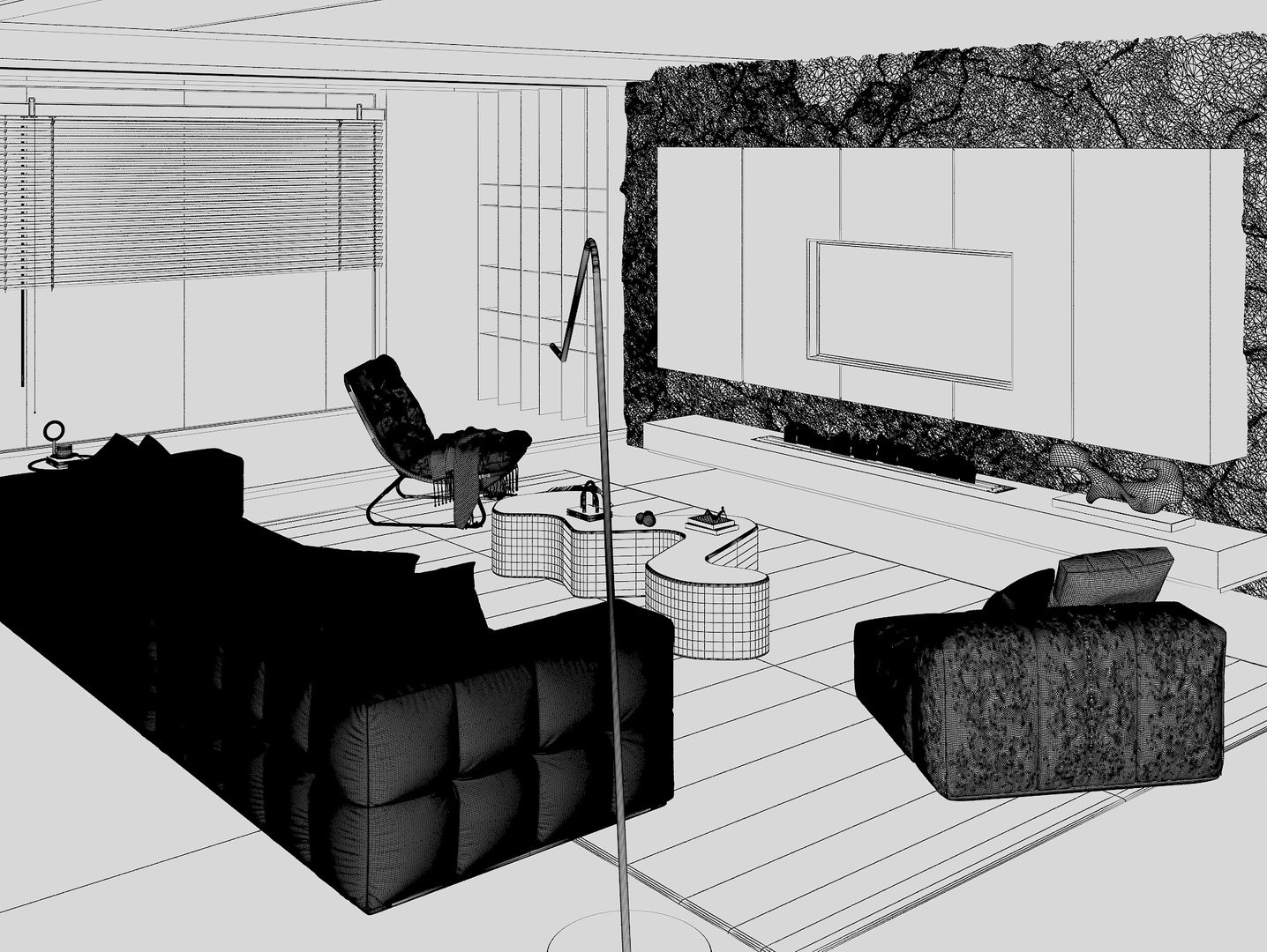 3D Modern Living Room Model - TurboSquid 2102006