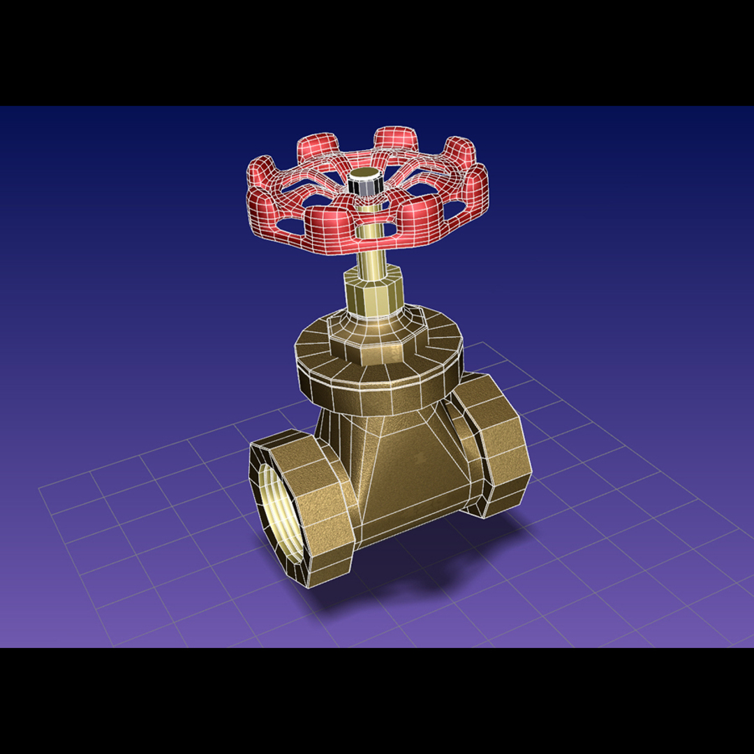 3d model gate valve