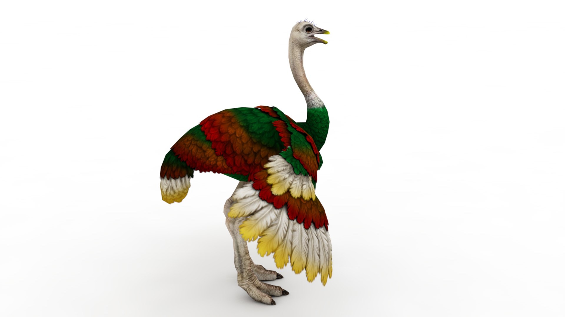 Ostrich 3D - TurboSquid 2054375