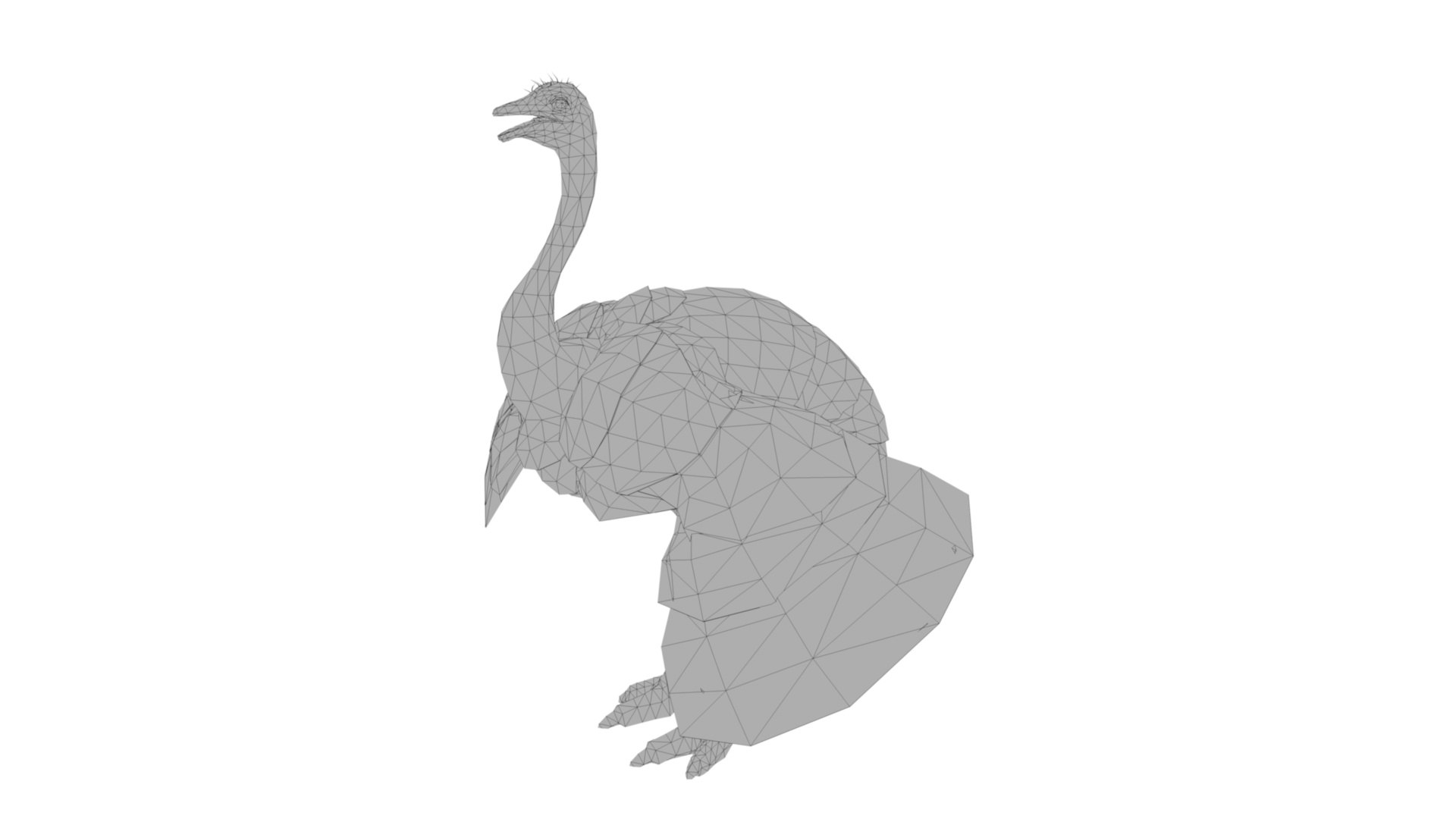 Ostrich 3D - TurboSquid 2054375