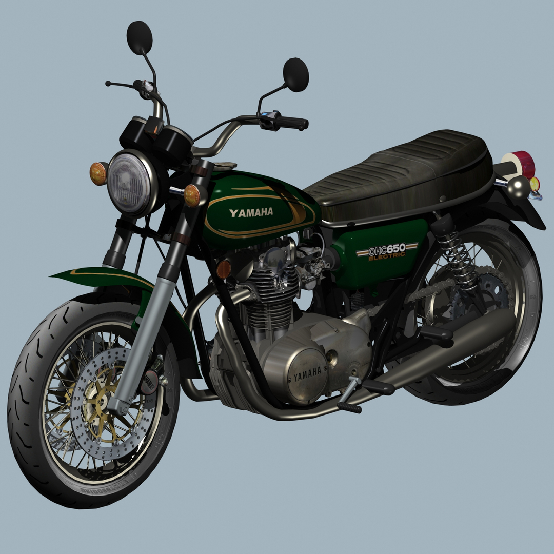 Yamaha xs 650 3D model - TurboSquid 1397366