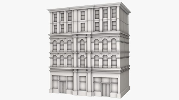 Apartment Building - 4 Models Collection 3D model - TurboSquid 1922477
