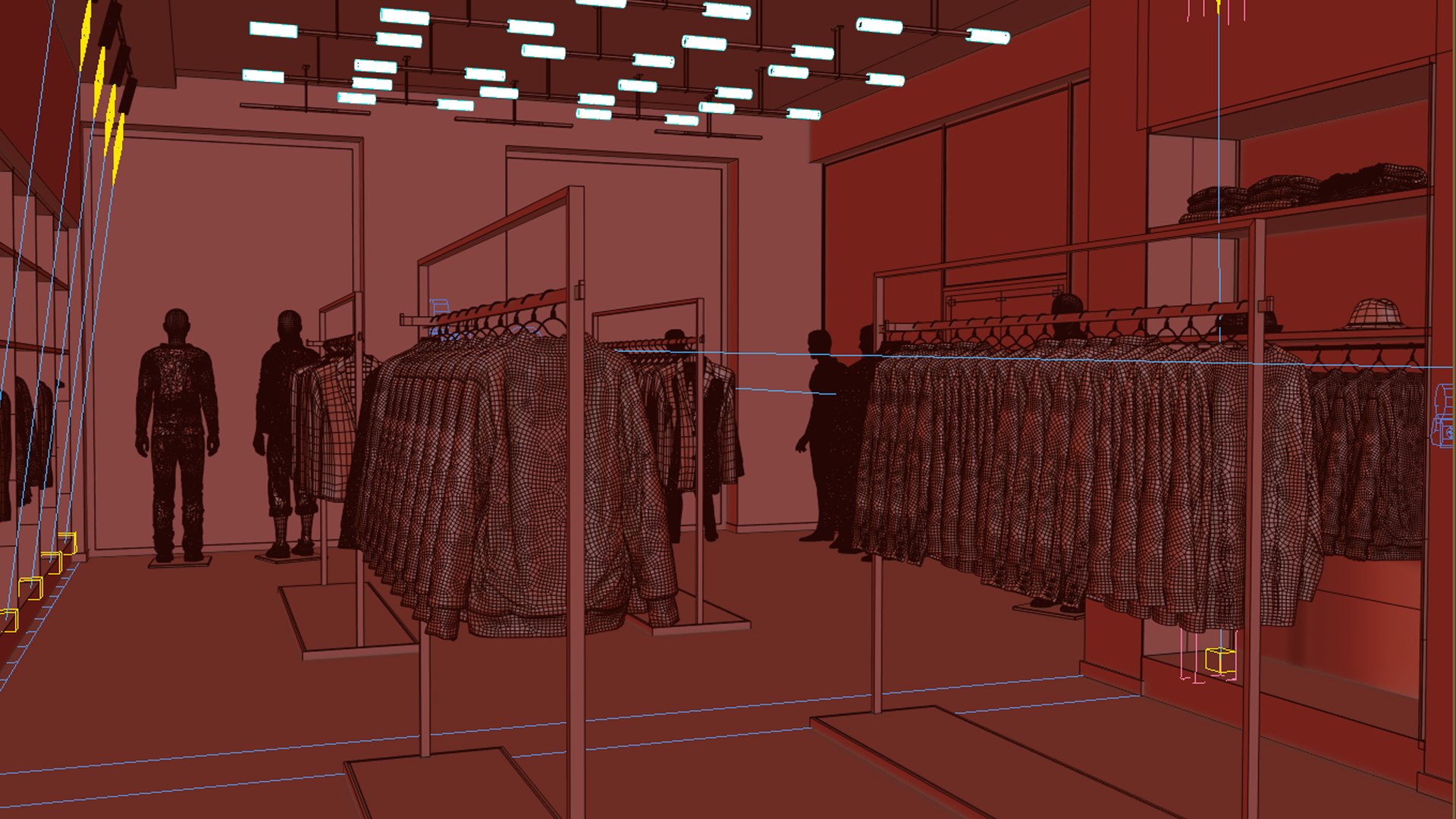 Clothing Store Shop Model - TurboSquid 2106180